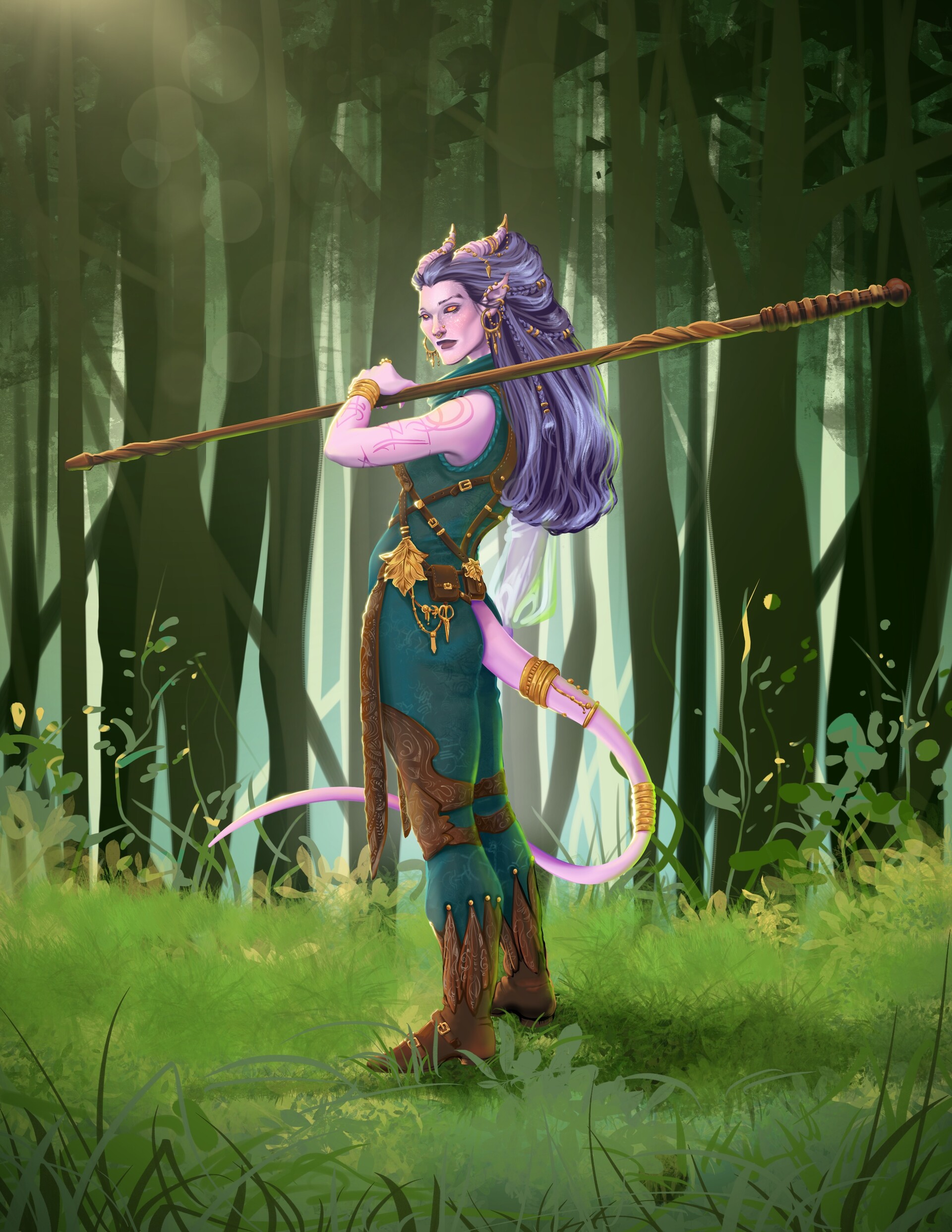 ArtStation - Kallista: A Dungeons and Dragons Character Design