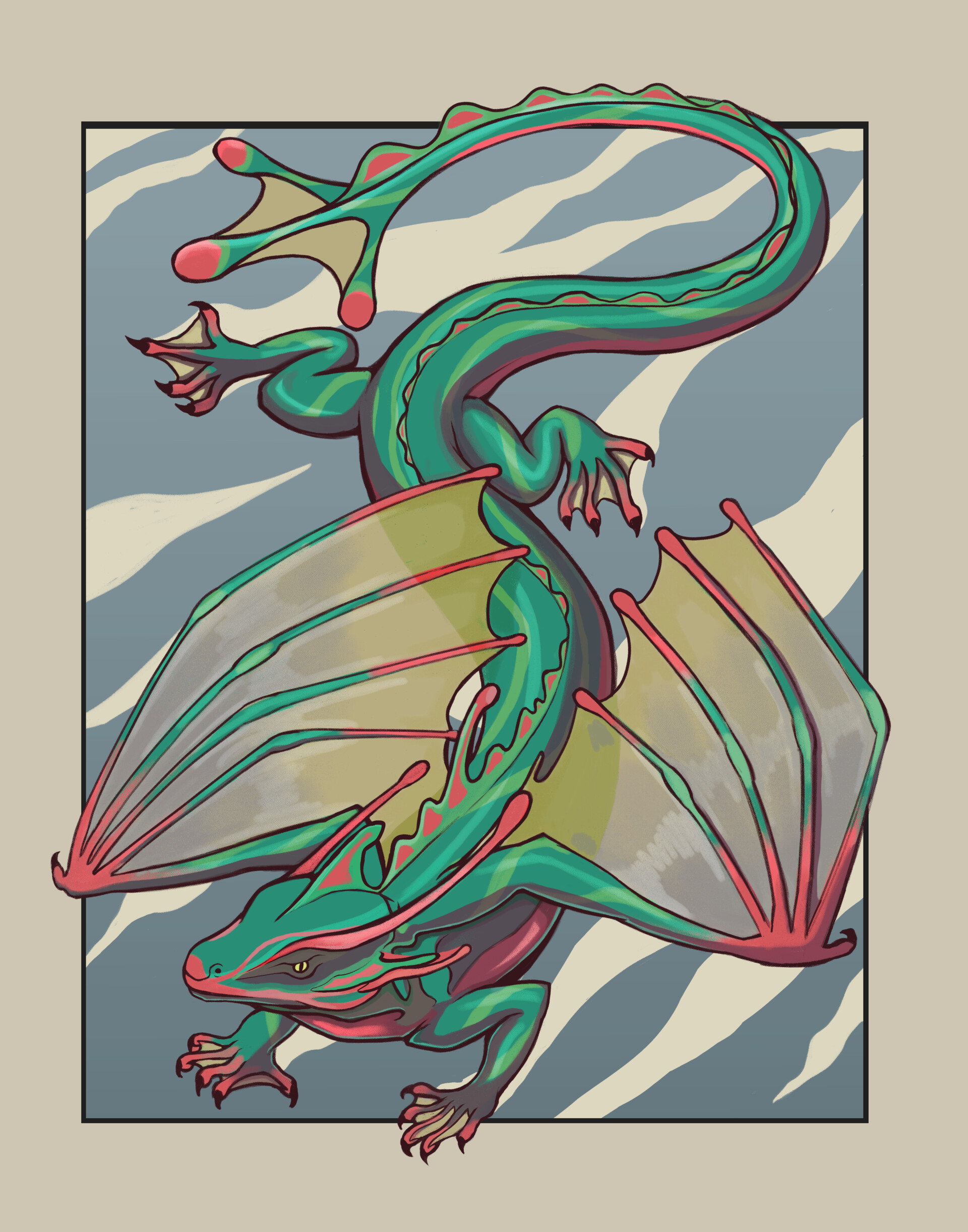 ArtStation - Amphibious Dragon