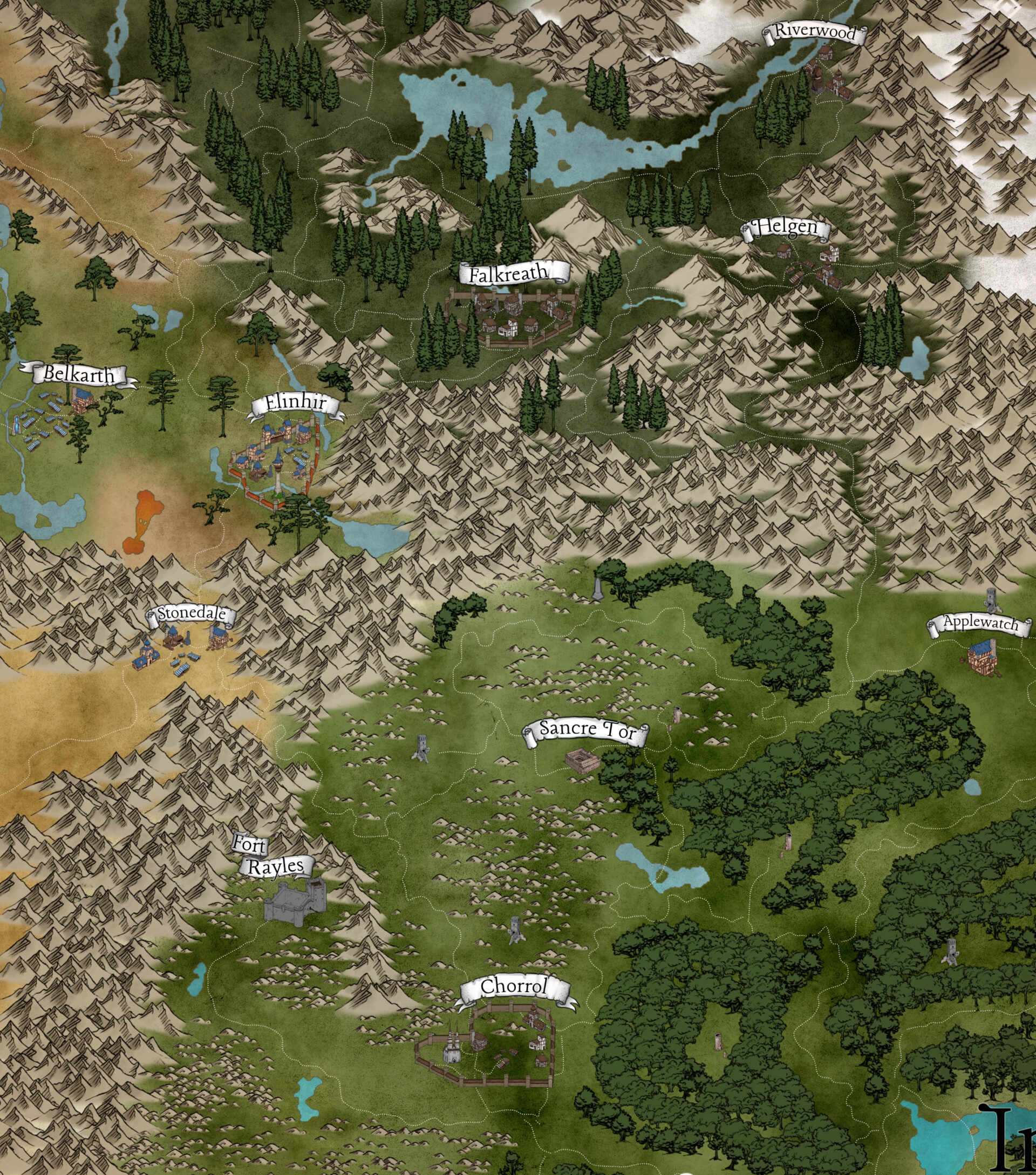 ArtStation - West Jerall Mountains Map