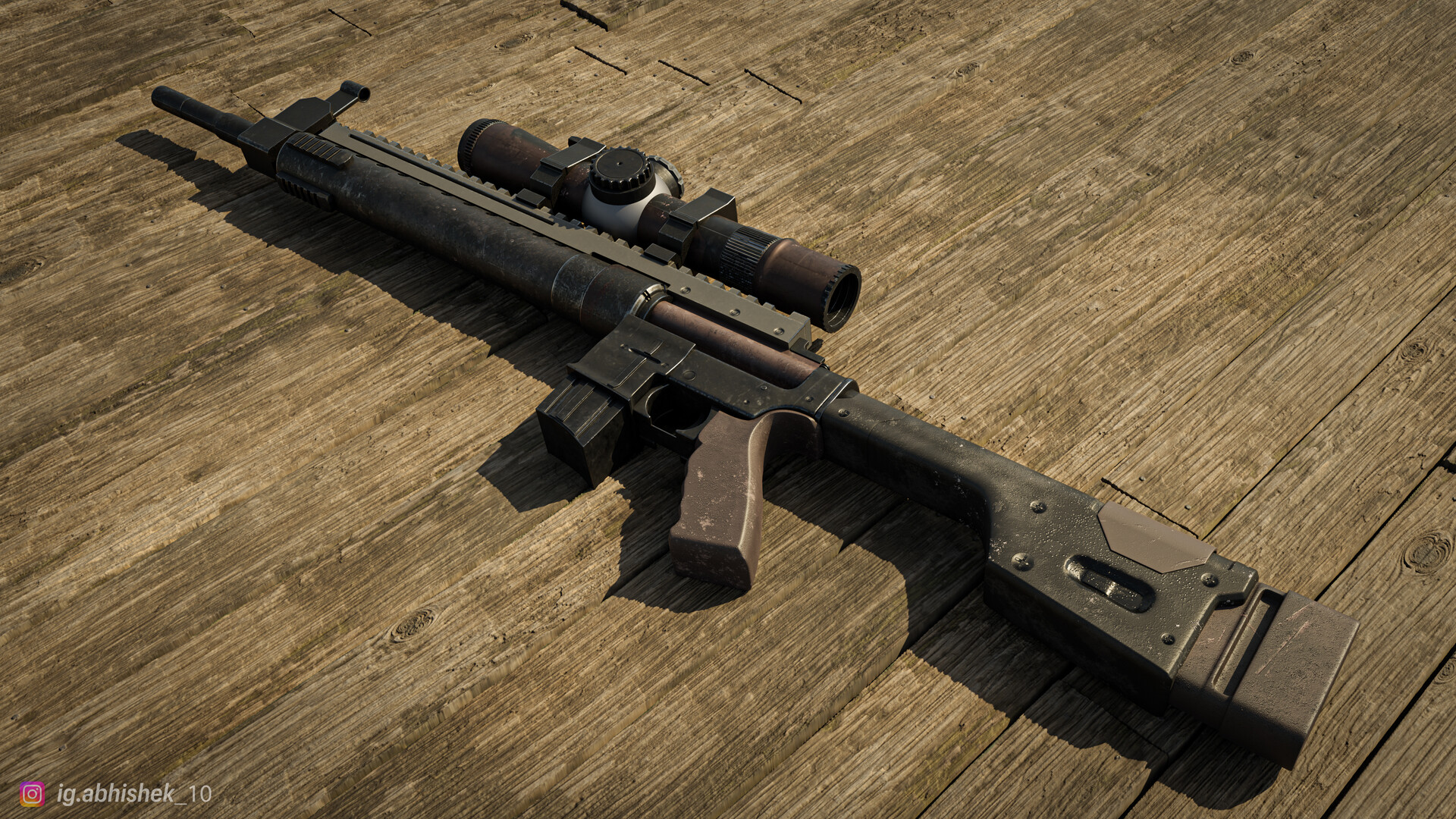 ArtStation - M4 Gun 3D Model and Render