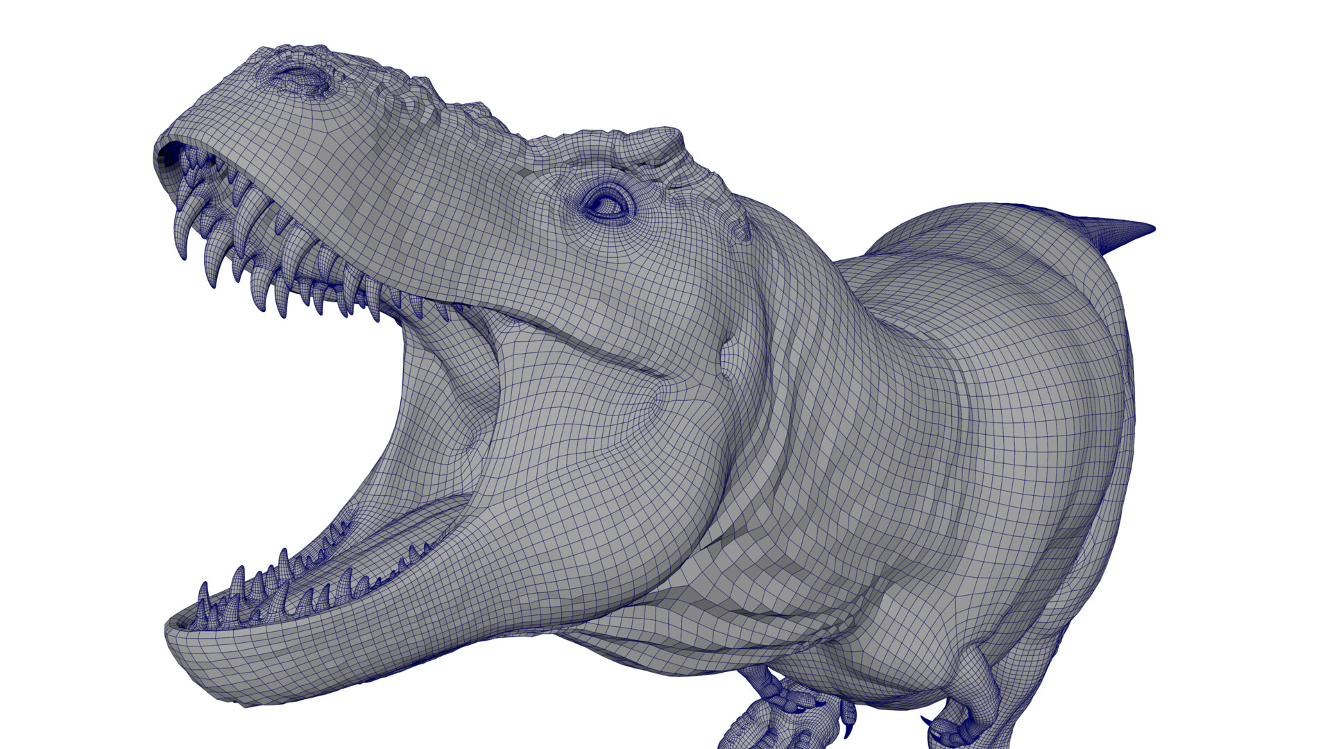 Francis Bezooyen - Victoria T-rex: Anatomy and Wireframe