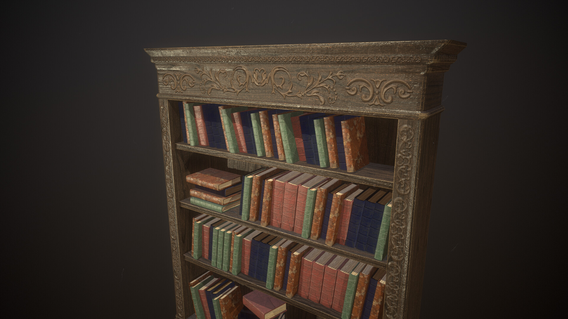 ArtStation - Victorian Bookshelf