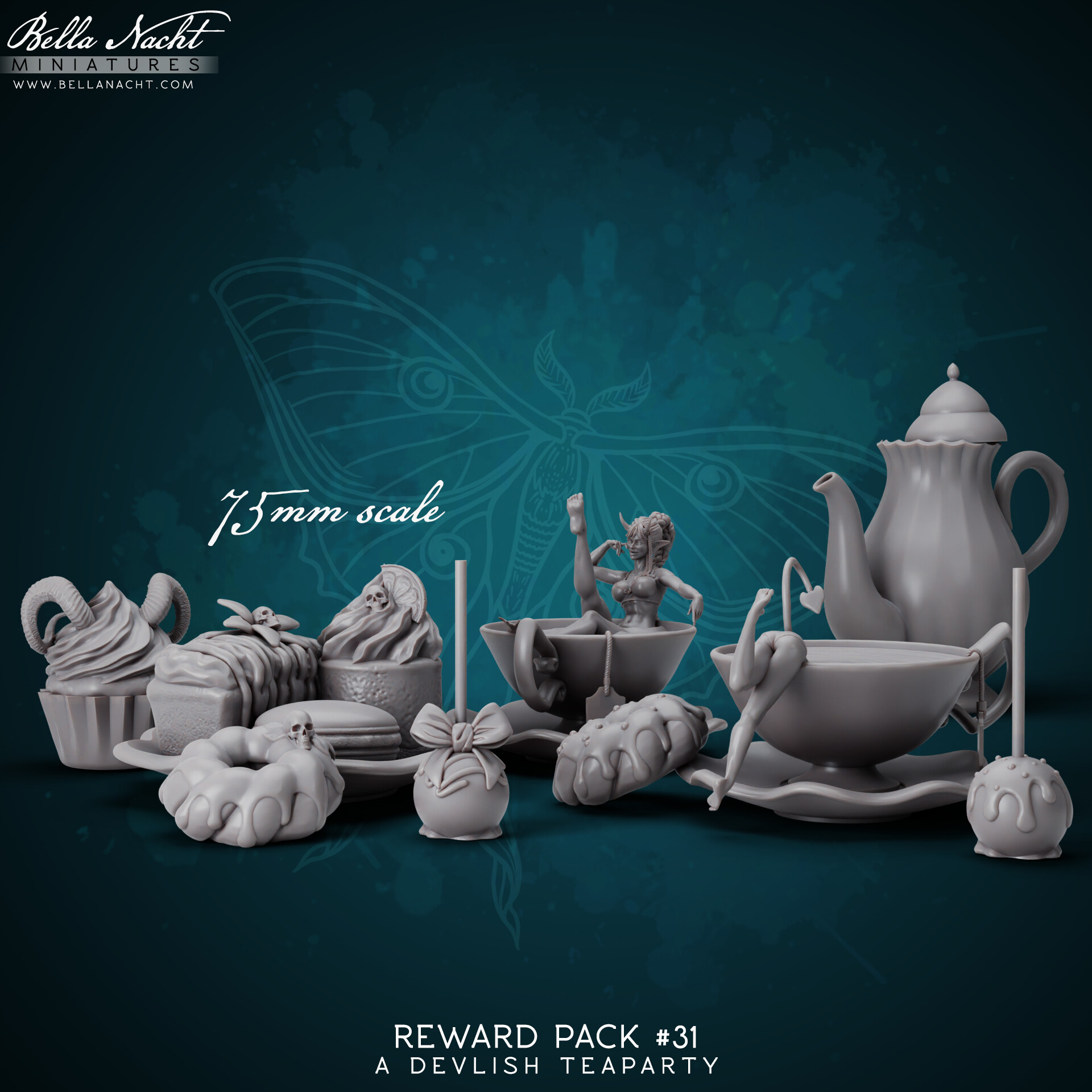 ArtStation - Devilish Tea Party | Reward Pack #31