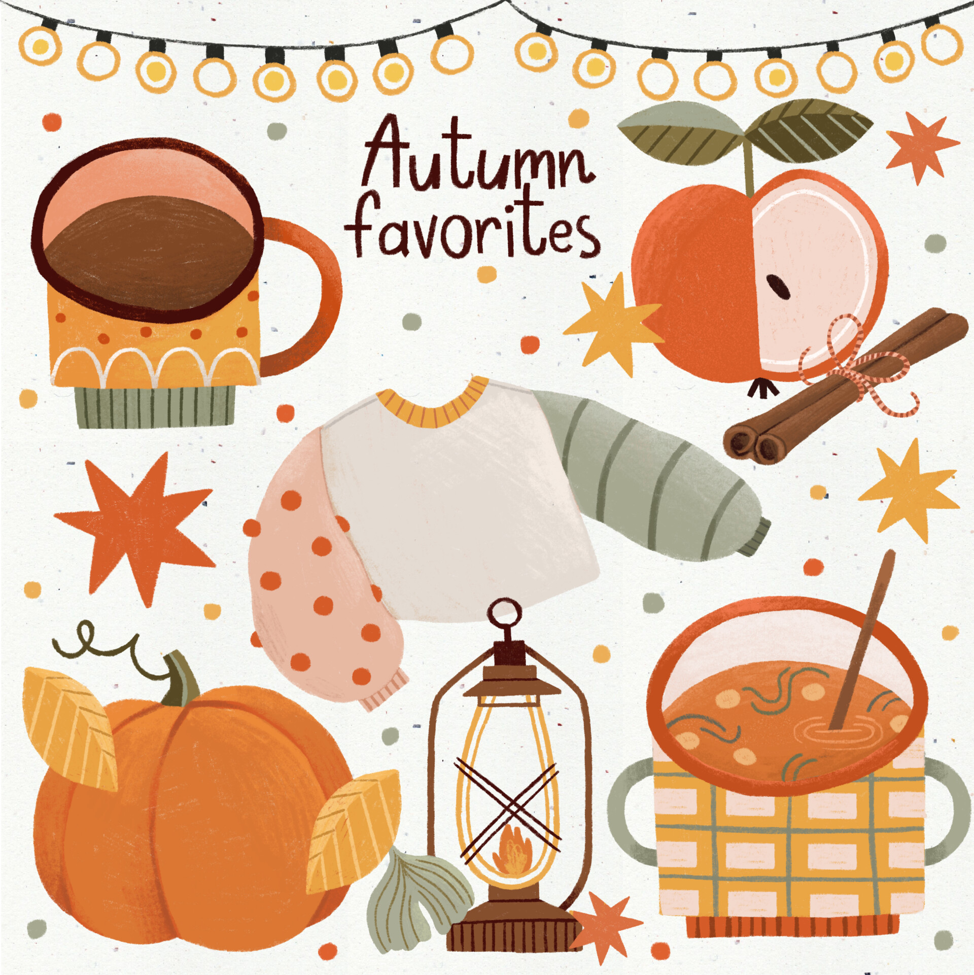 ArtStation - My favorite things about autumn