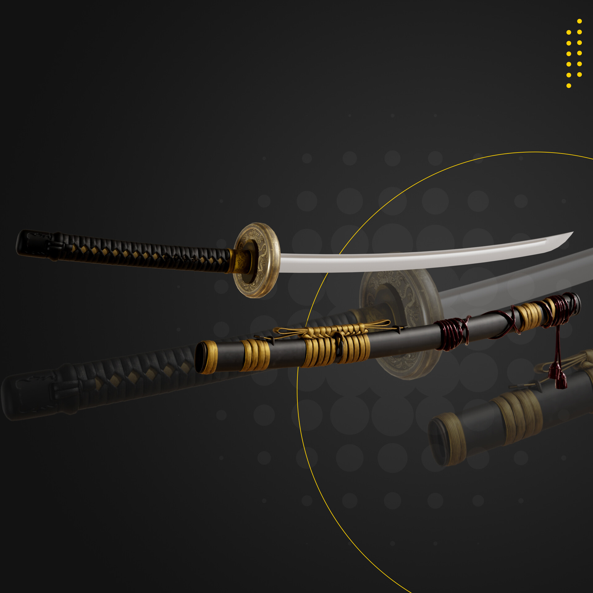 ArtStation - 50 Sword Base Mesh (Game Ready)