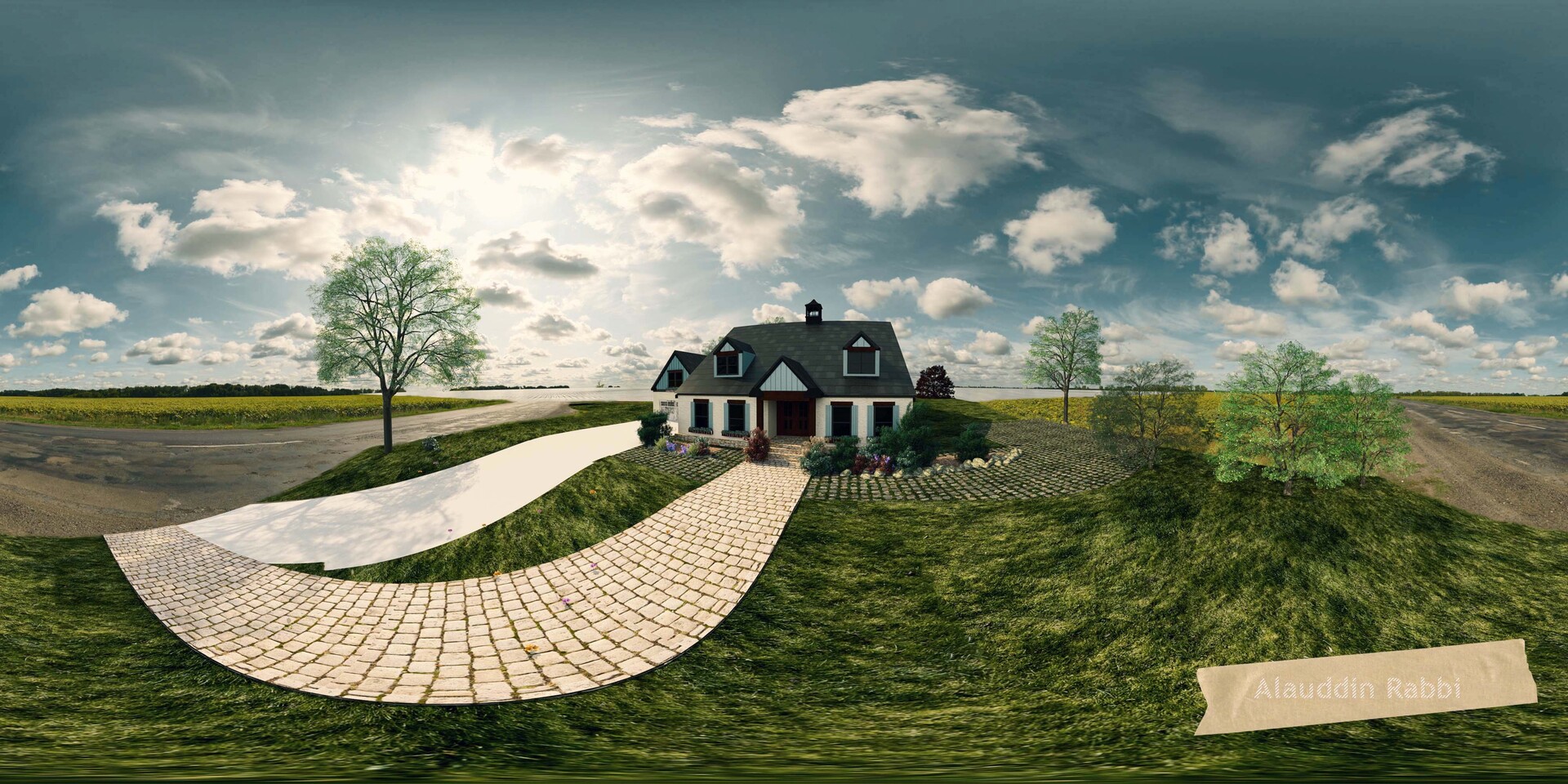 ArtStation - 3D Exterior panorama render