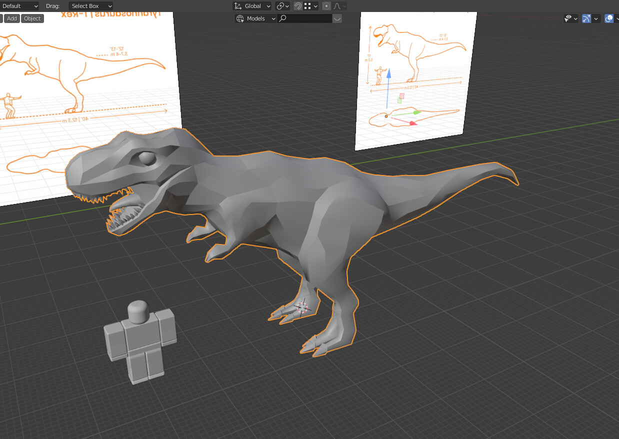 ArtStation - Low Poly T-Rex