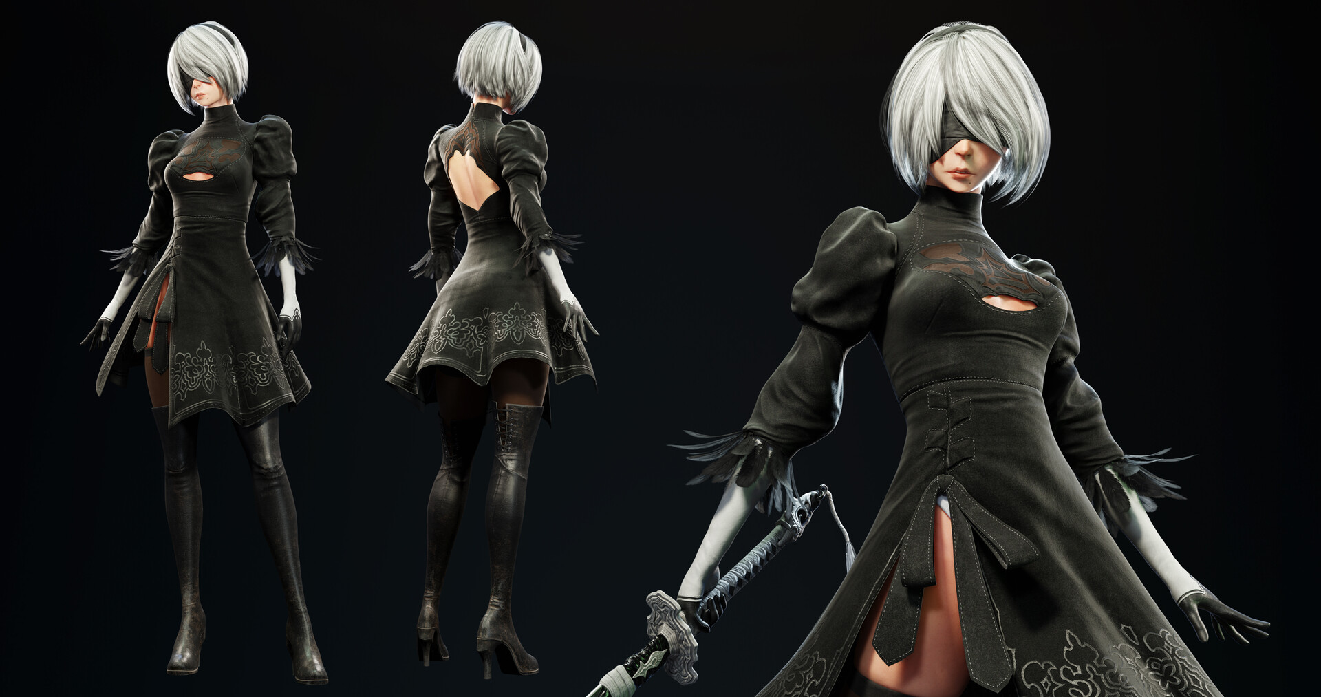 Nicholas Chee - 2B - NieR: Automata