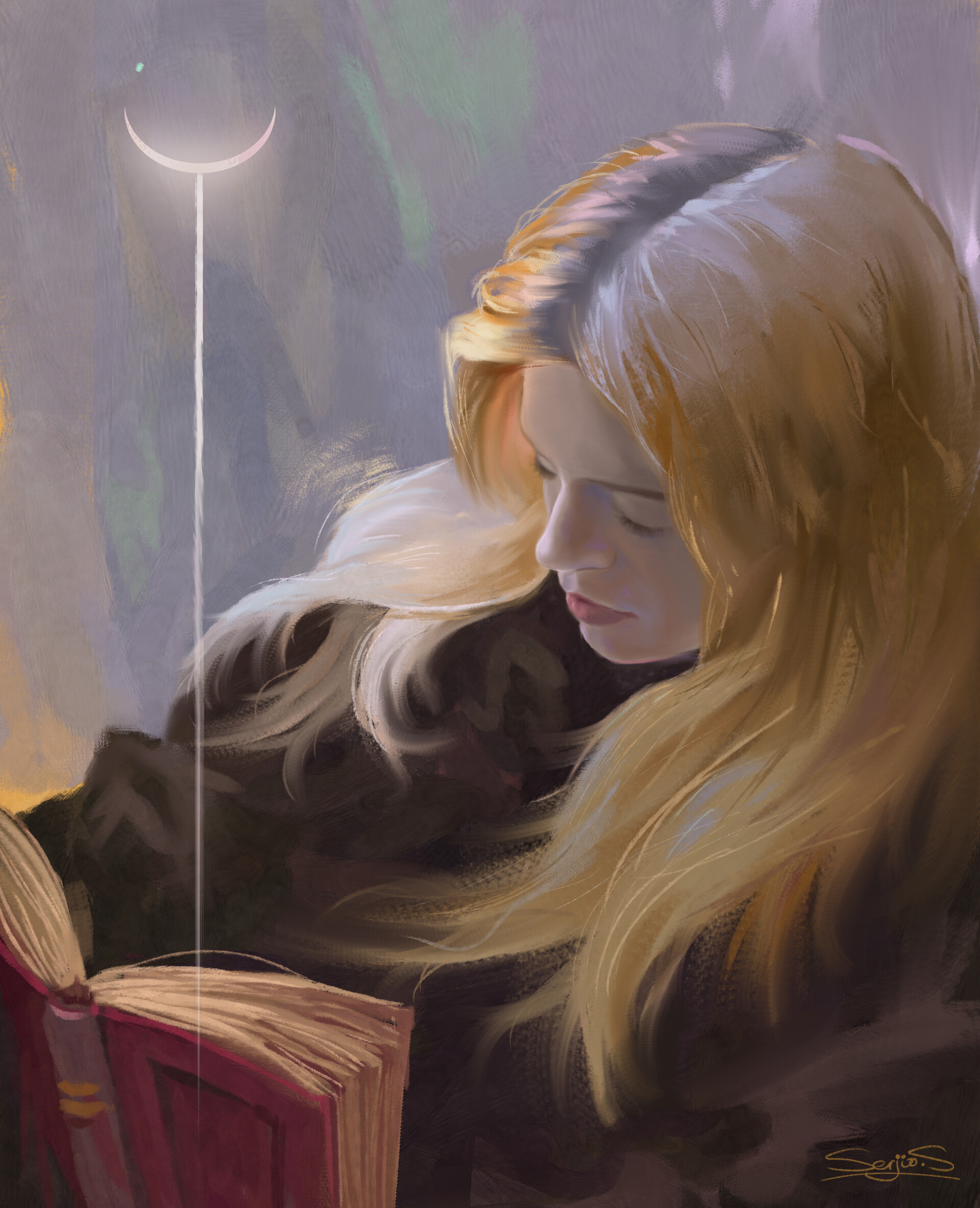 ArtStation - Lunar reader