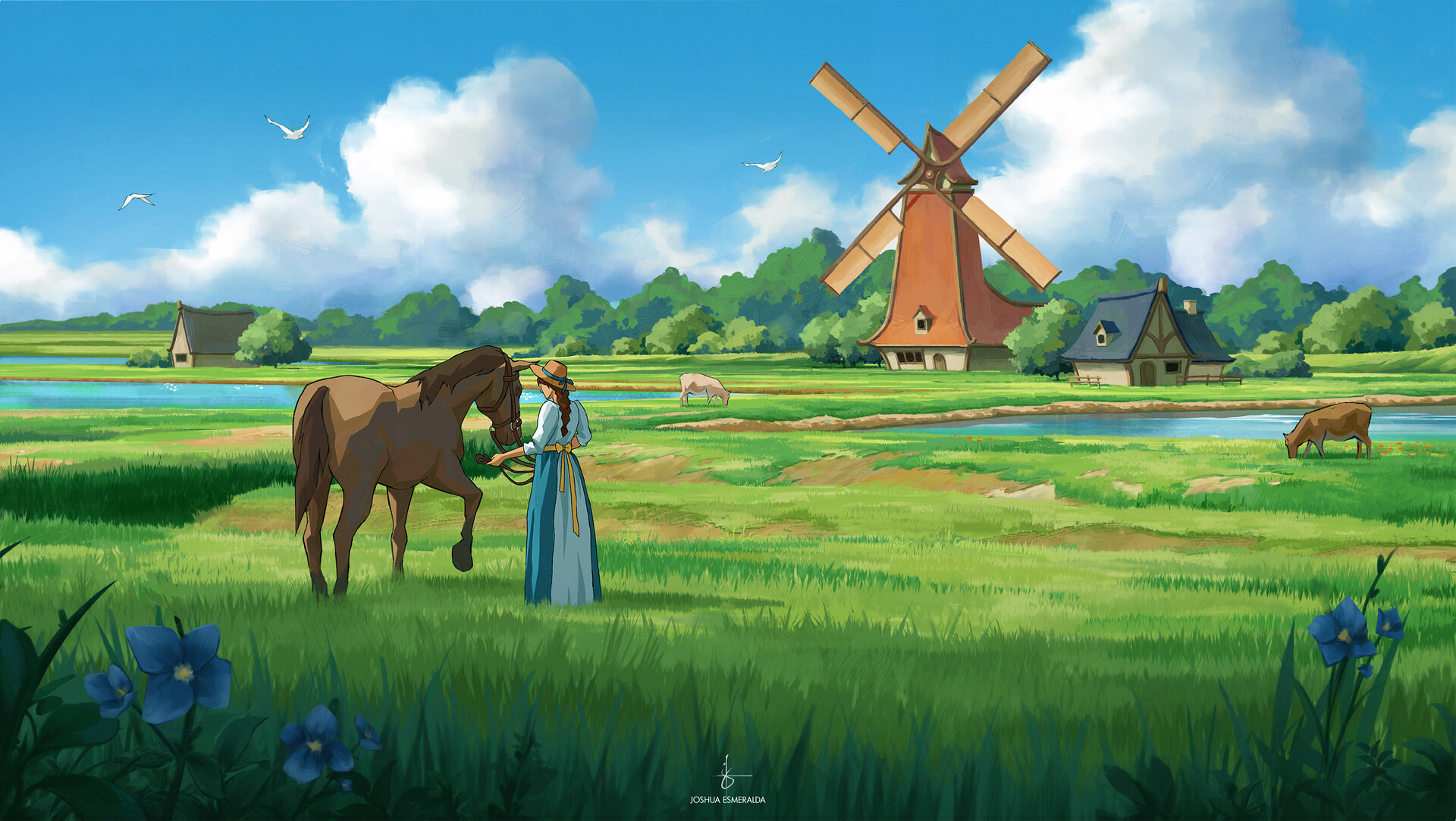 ArtStation - Ghibli Style - Landscape Artjam