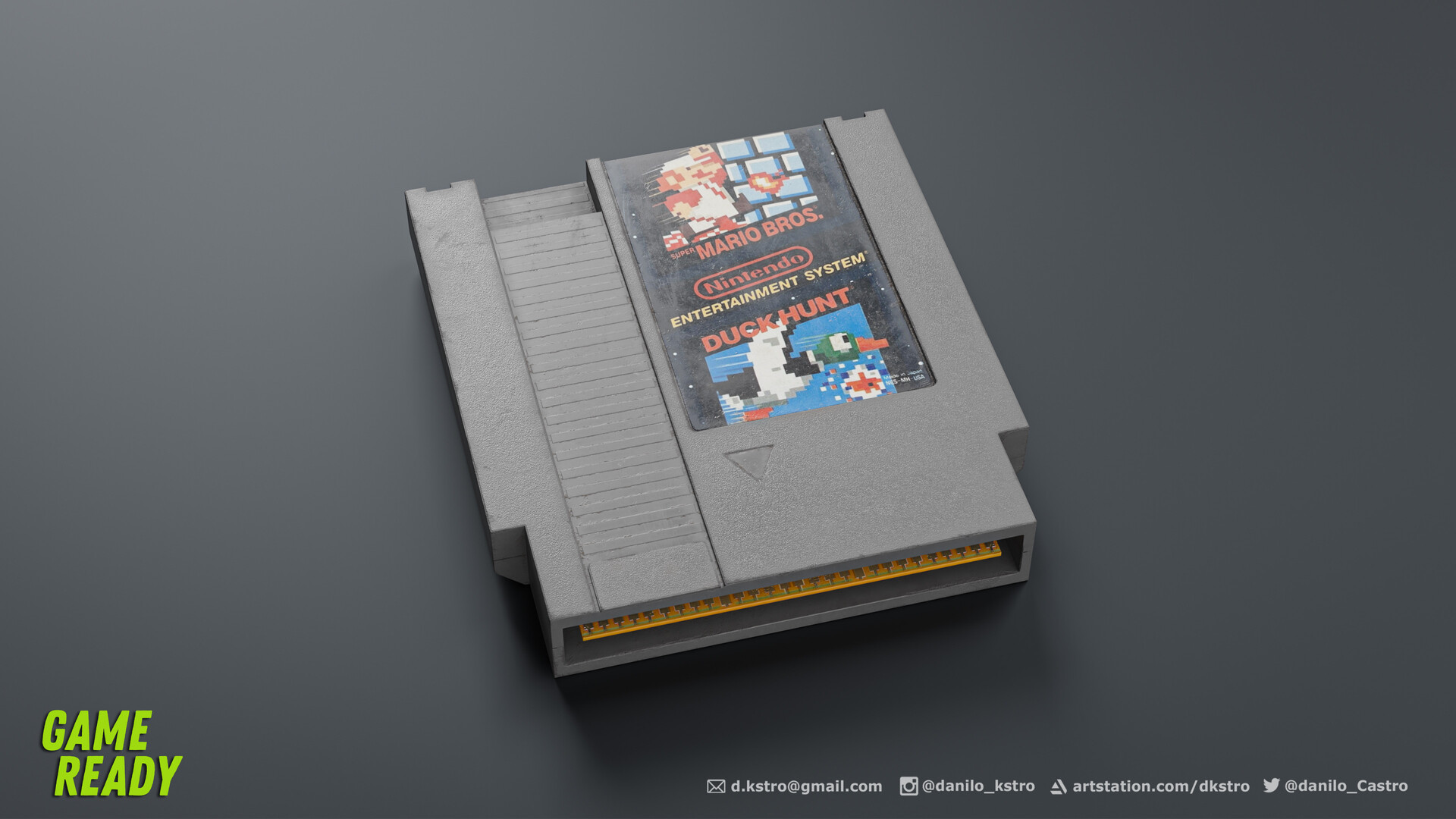 ArtStation - NES Console Cartridge | Lowpoly | 4k Textures