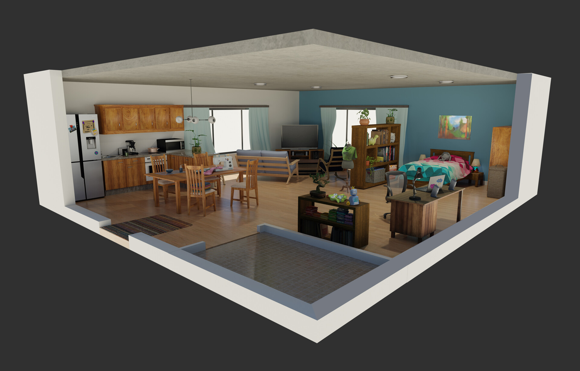 ArtStation - Apartment Interior