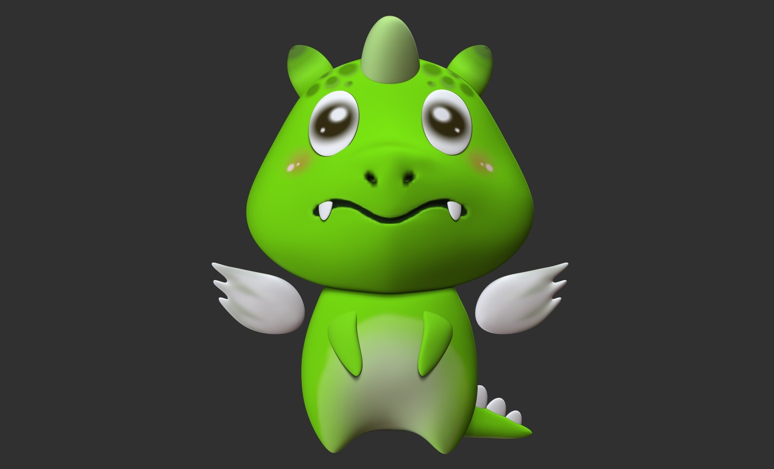ArtStation - Baby Dragon: Retopology done in maya; Modelling, Texturing ...