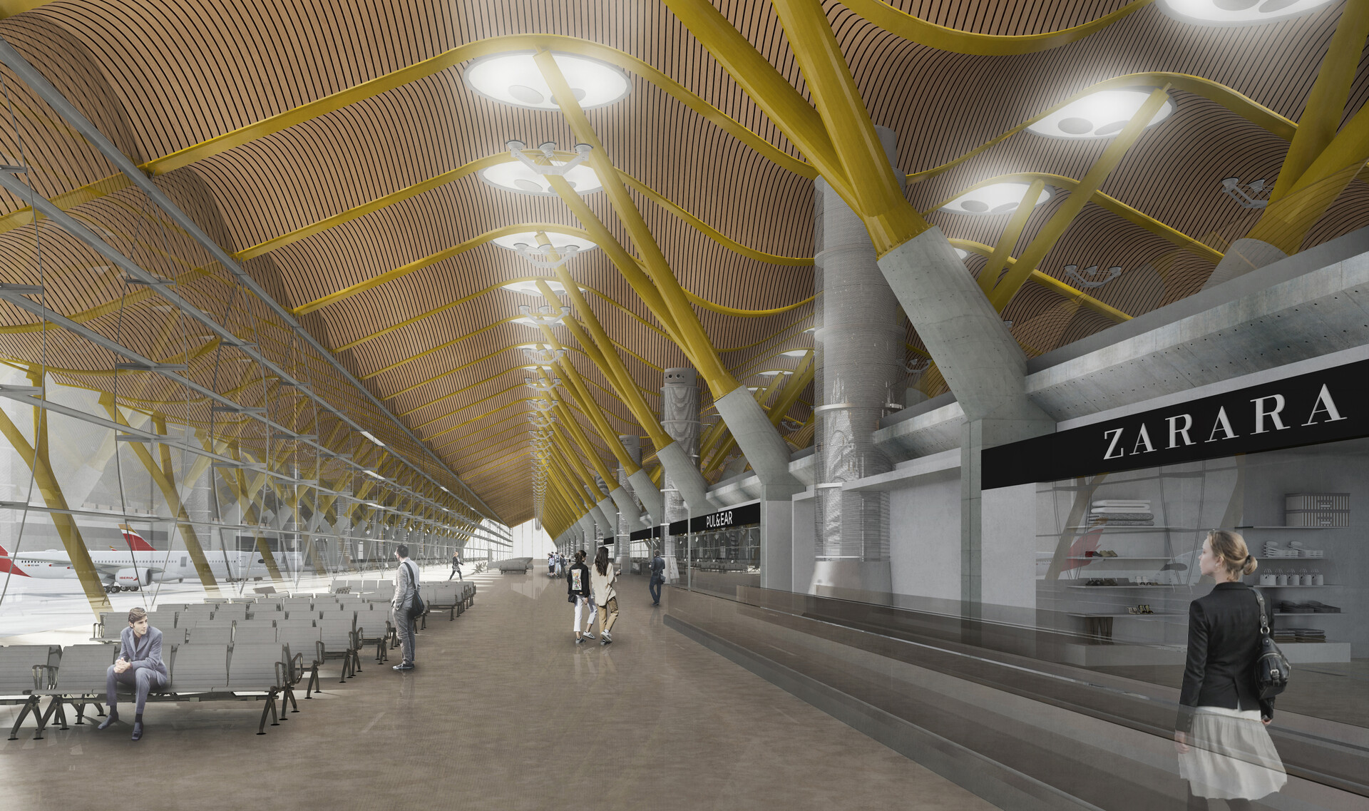 ArtStation - Interior T4 Barajas