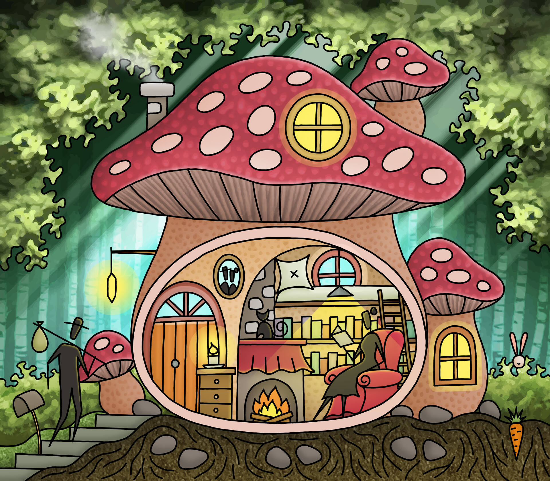 ArtStation - Moment 3: Mushroom House
