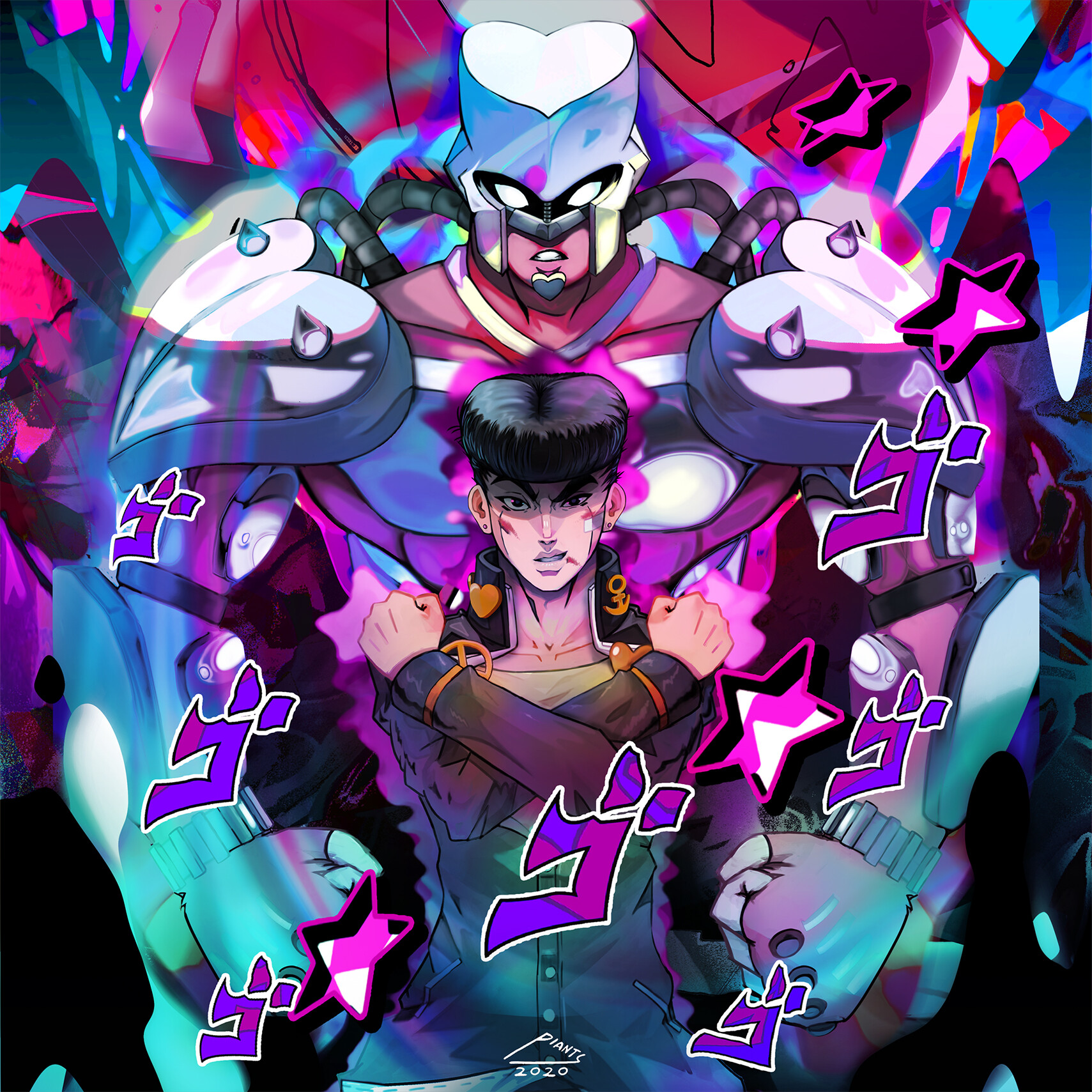 ArtStation - 015 - josuke / jojo's bizarre adventure