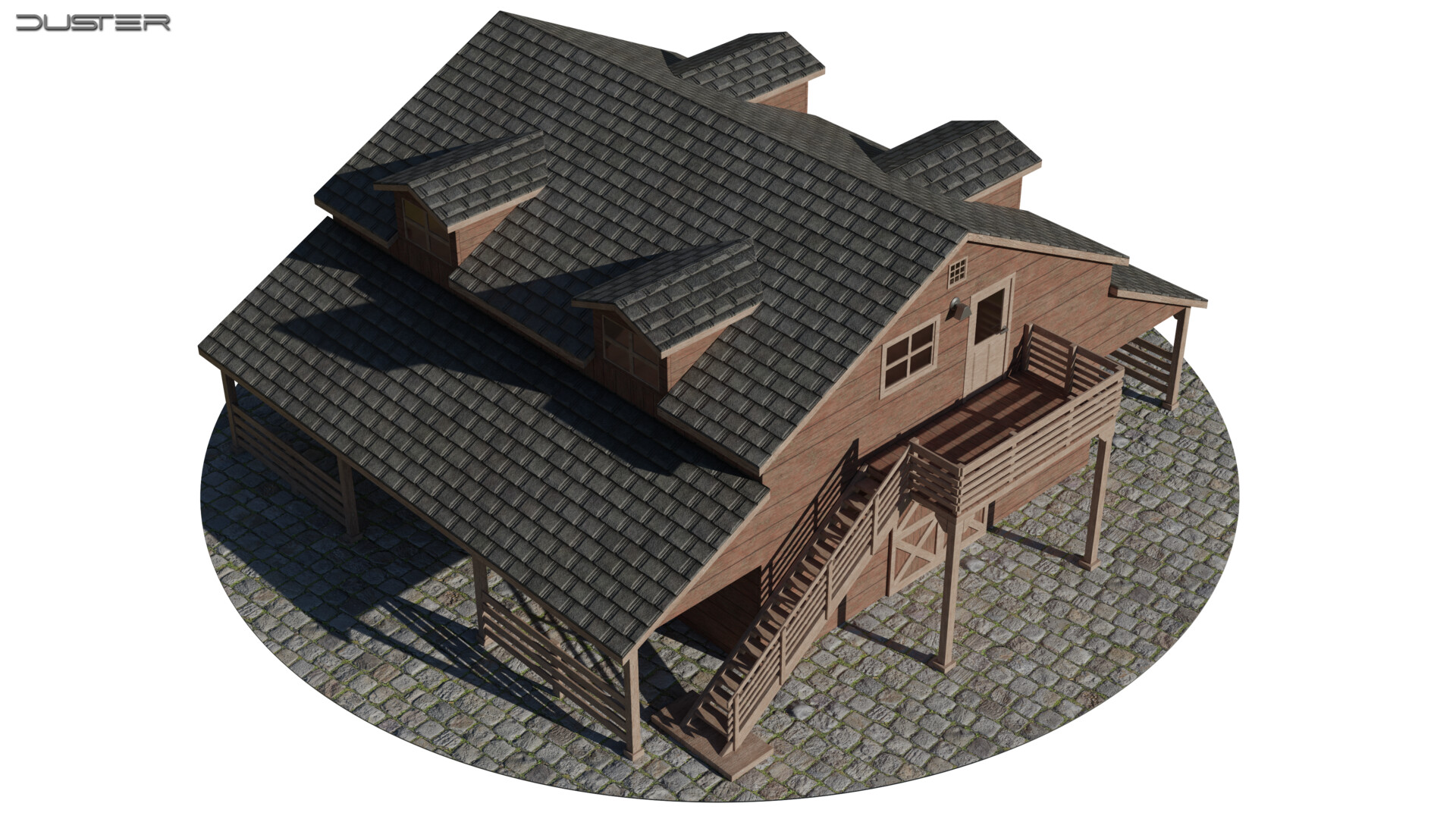 Duster - Barn - Blender 3D Model