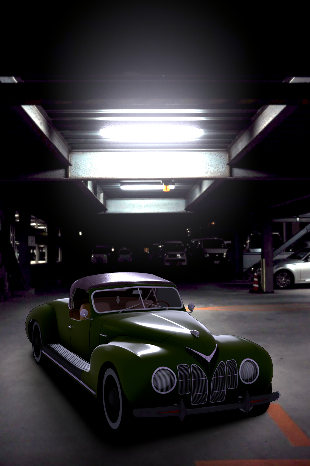 ArtStation - CG Car In 2D Background