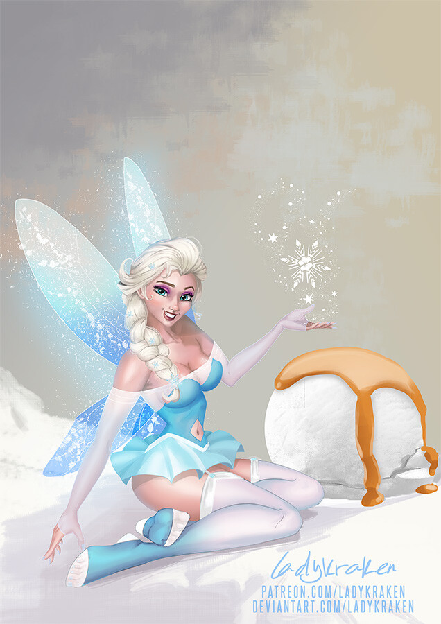 ArtStation - Elsa Ice Cream Fairy - Patreon Reward