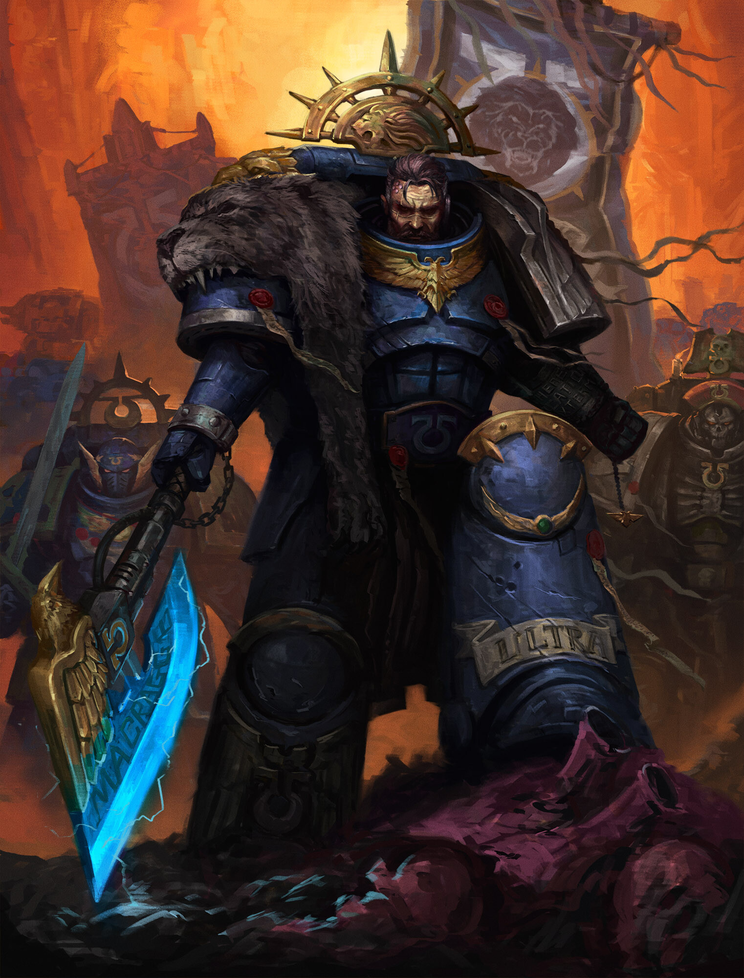 "Blacklion, Primaris Ultramarine hero", by L J Koh : r/ImaginaryWarhammer