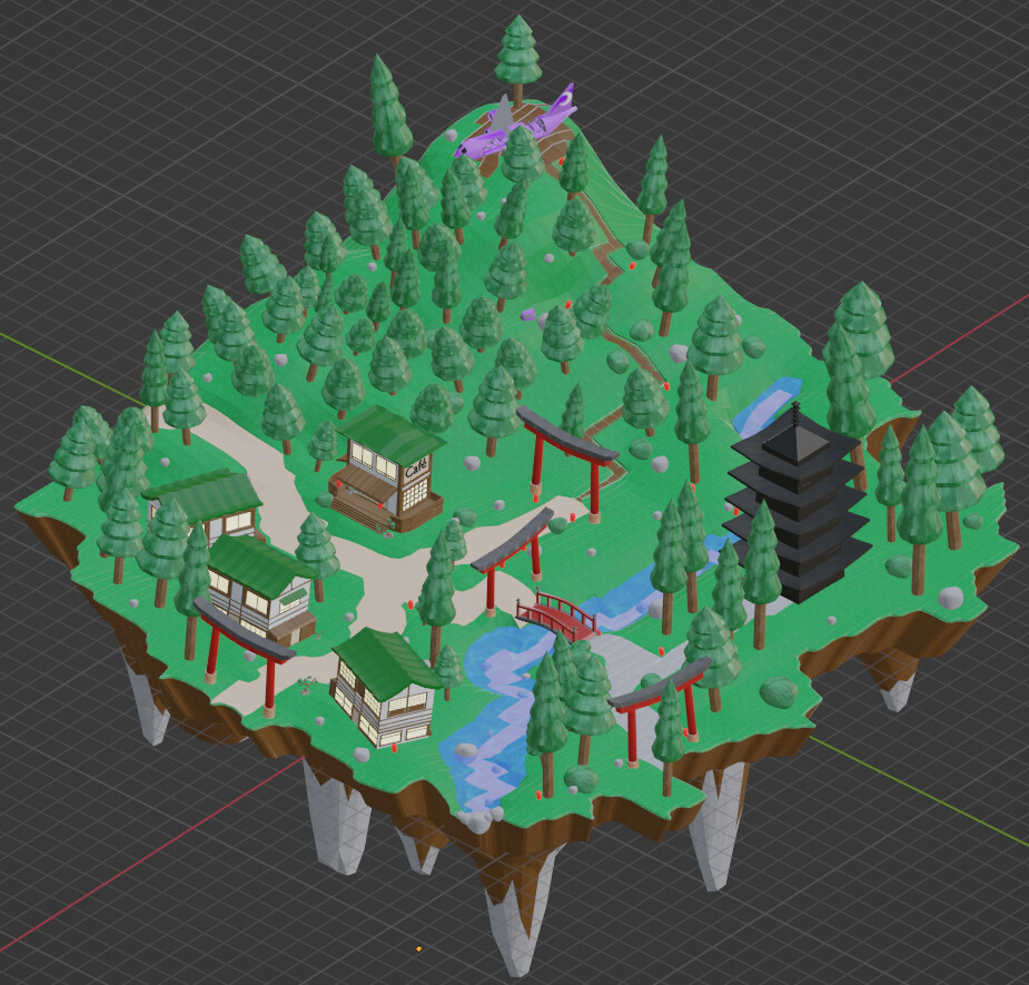 ArtStation - Kyoto Island levels