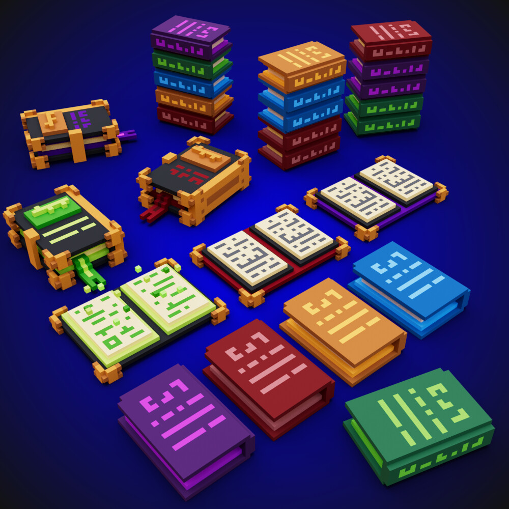 ArtStation - Books and Library Assets