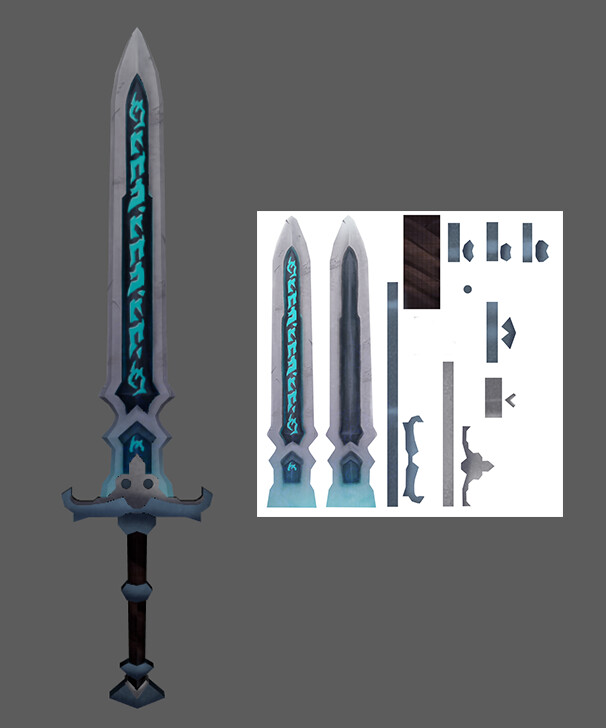 ArtStation - Fantasy Sword Prop