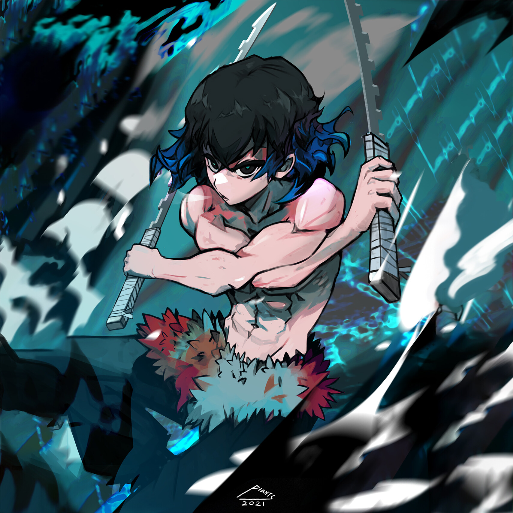 ArtStation - 028 - inosuke / kimetsu no yaiba