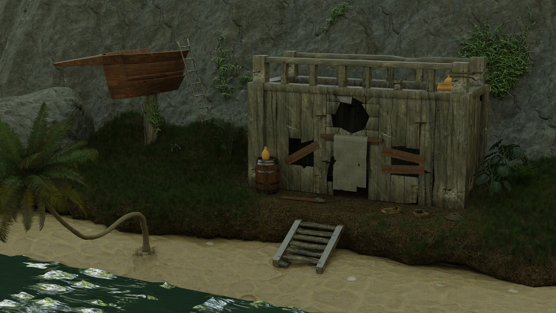 ArtStation - Old Pirate House