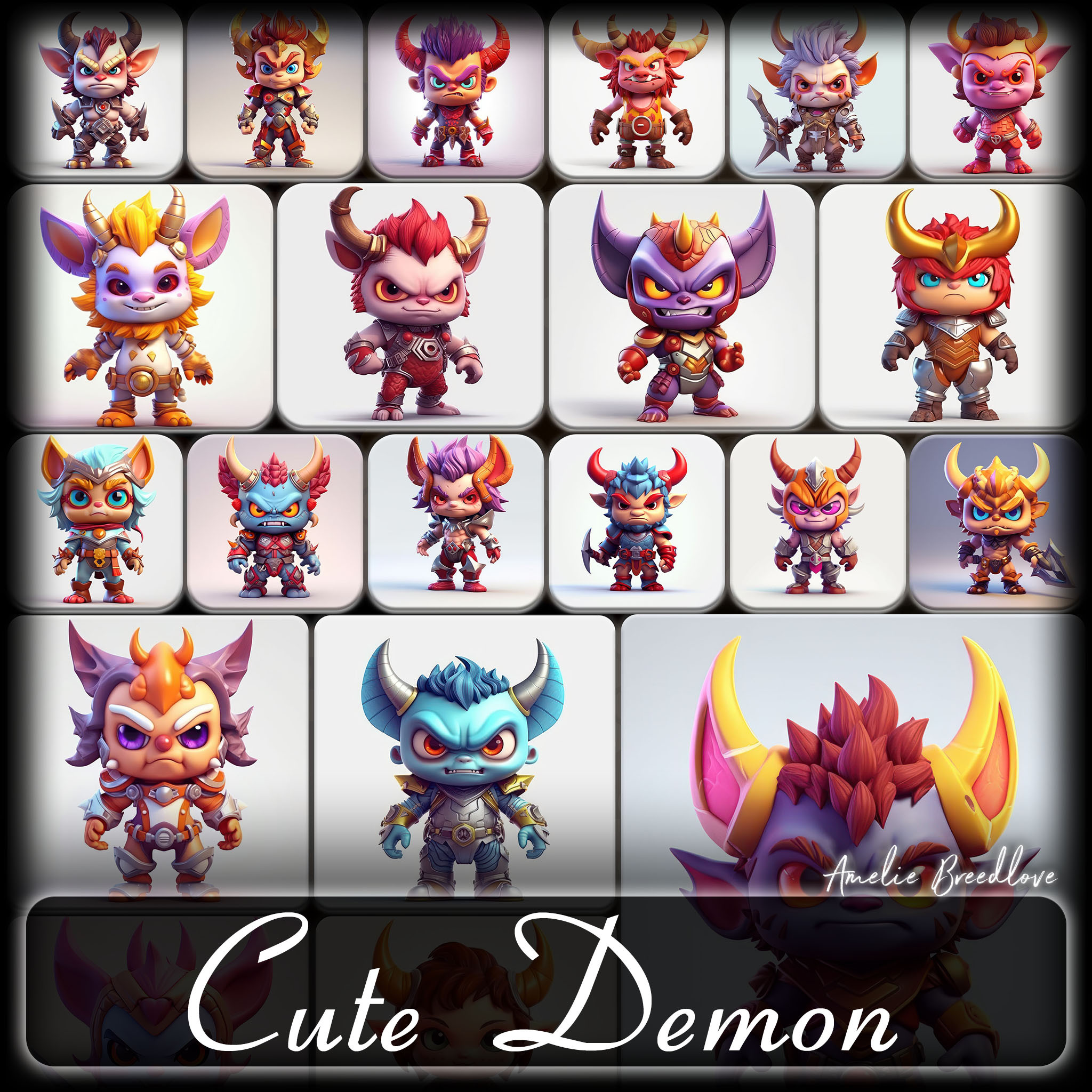 Amelie Breedlove - 210 Cute Demonic Character (Full Body) Reference ...