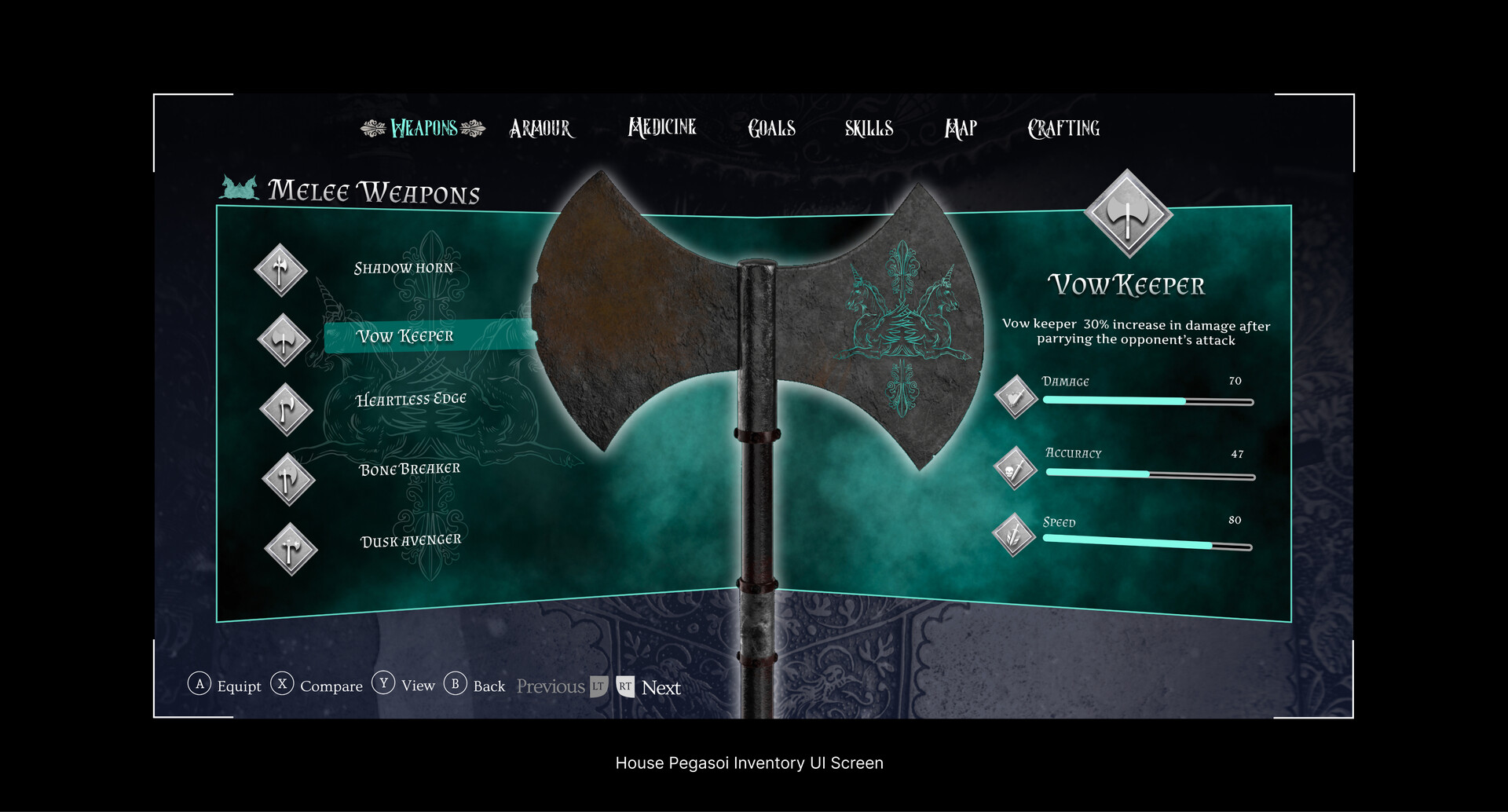 ArtStation - Inventory UI Design - for my notional medieval RPG game ...