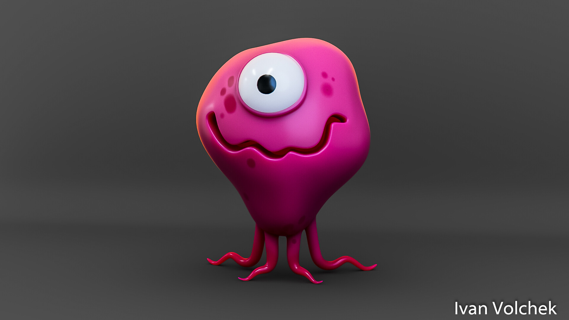 ArtStation - I made Cartoon Octopus Monster in Maya