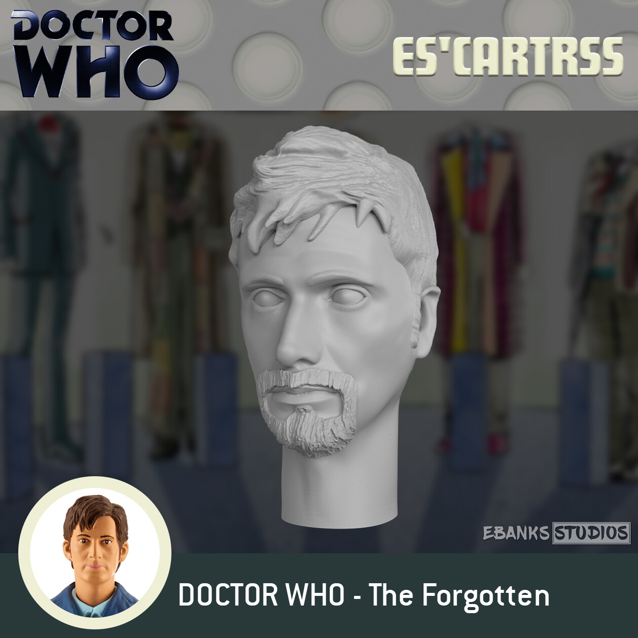 ArtStation - Es'Cartrss - Custom Doctor Who Figure Head