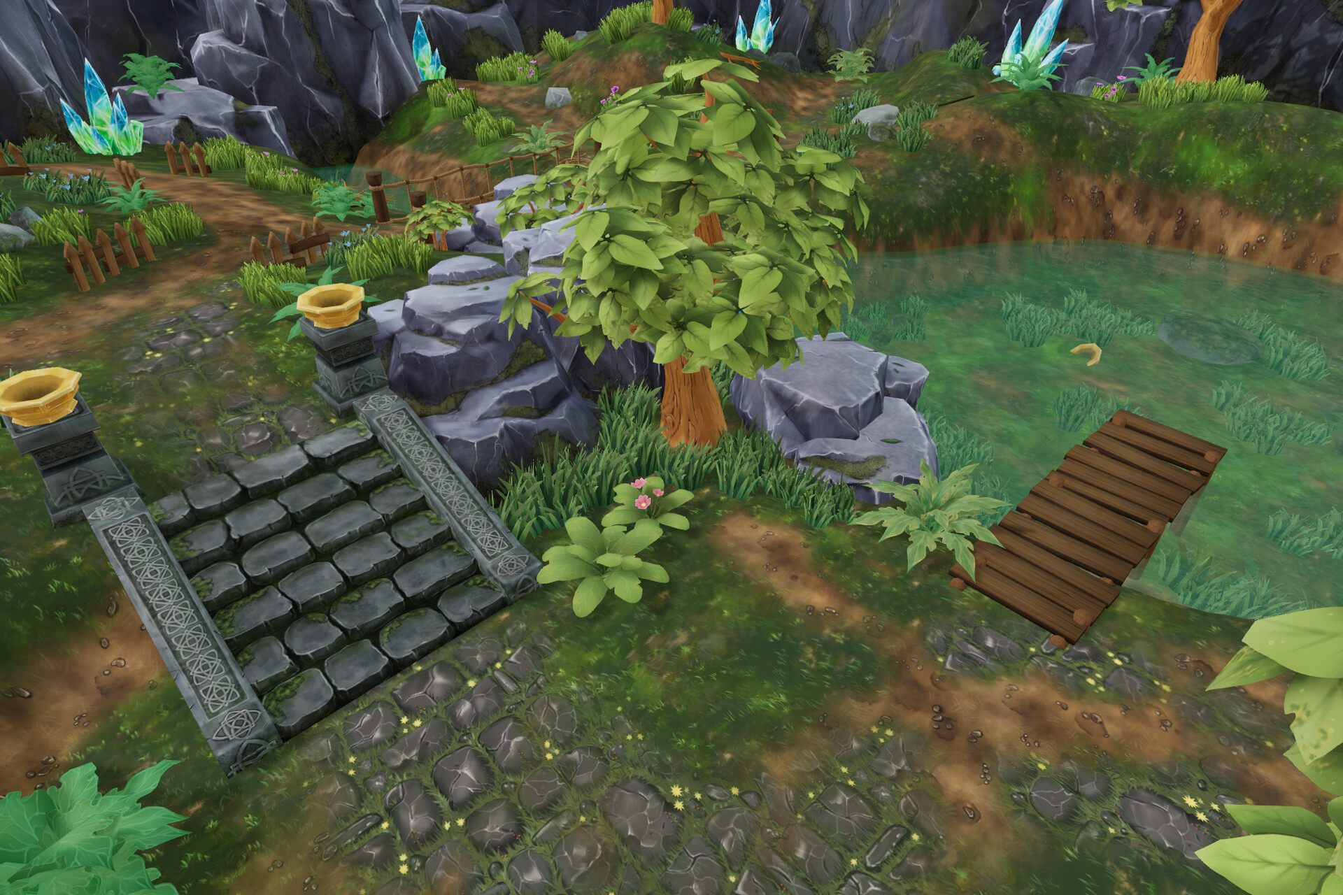 Zephyr Arts - Collaboration with 3d artist: Hand-painted Environment