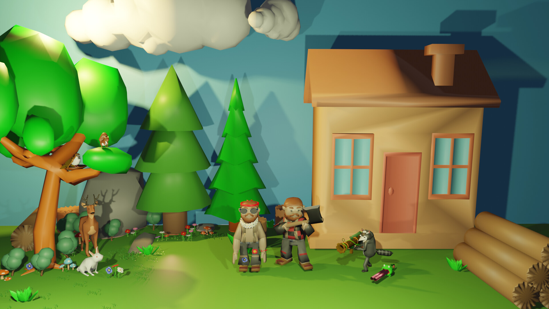 ArtStation - Scene fron Ricky Racoon