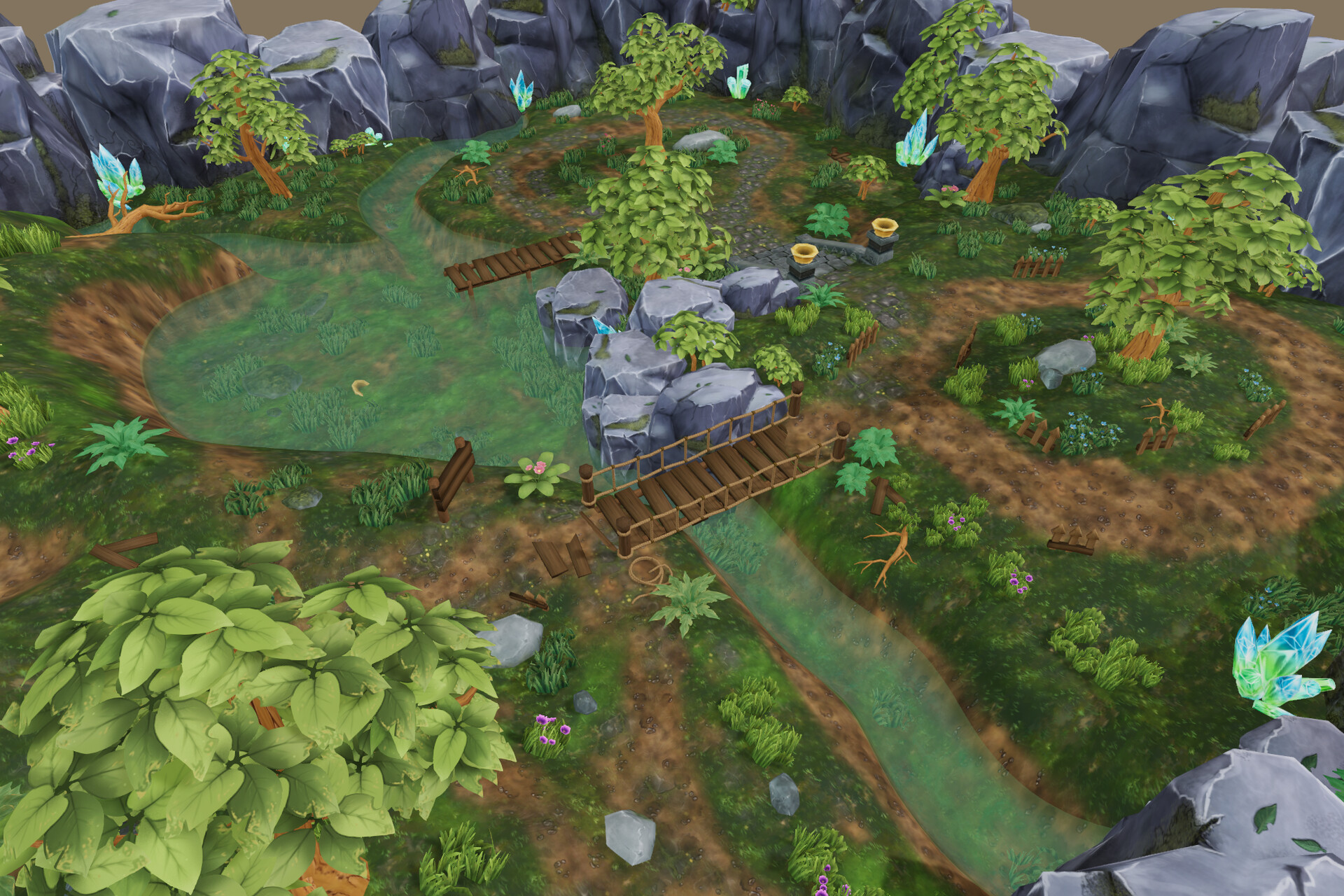 Zephyr Arts - Collaboration with 3d artist: Hand-painted Environment