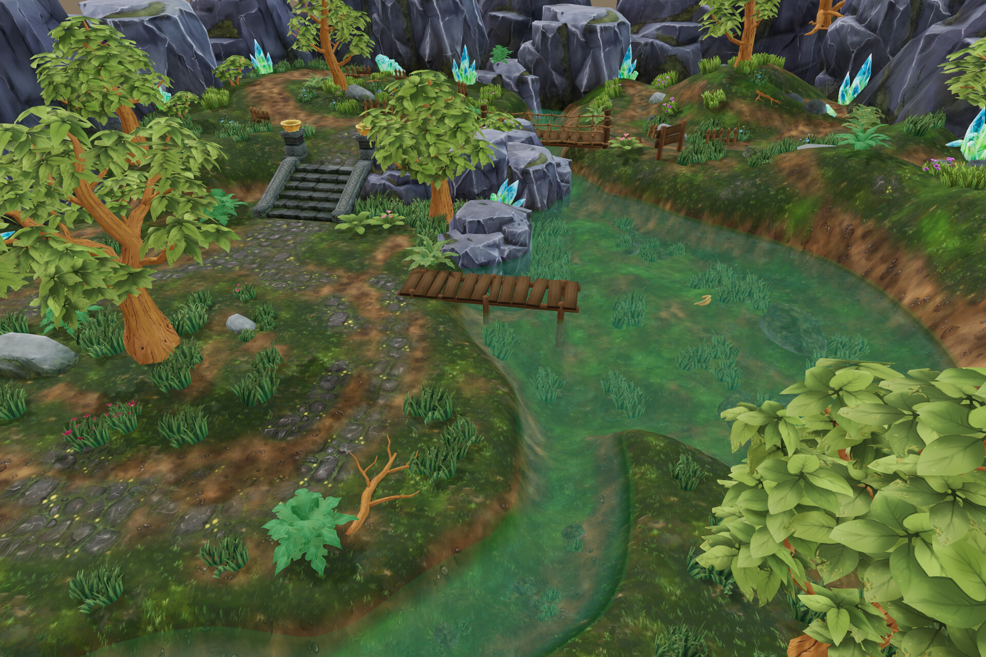 Zephyr Arts - Collaboration with 3d artist: Hand-painted Environment