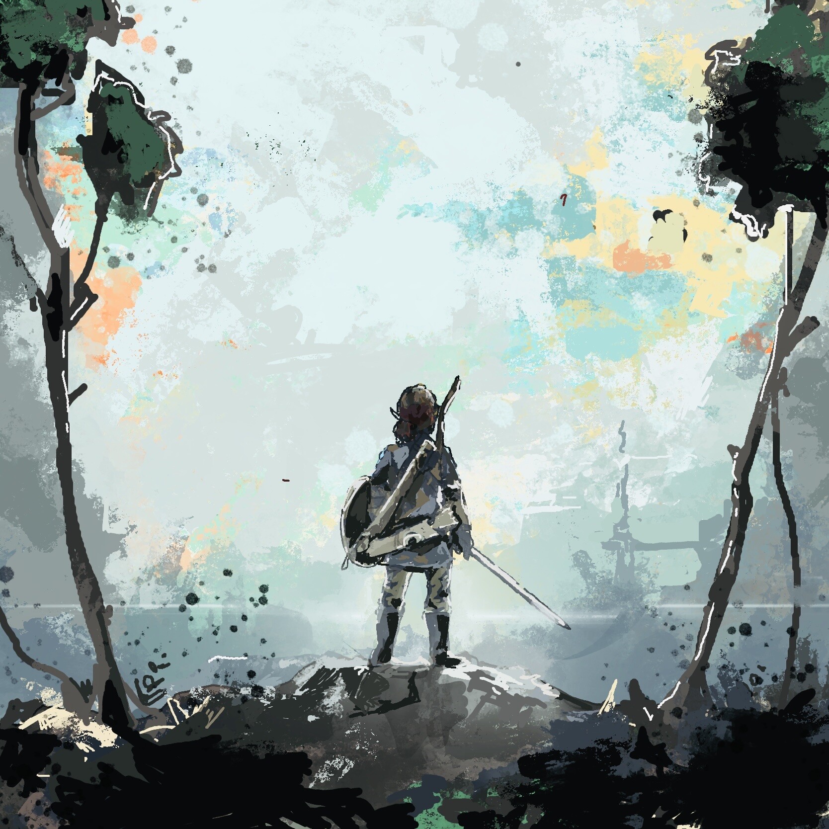 AJ Lauer - Zelda Tears of The Kindom Lanscape Peice