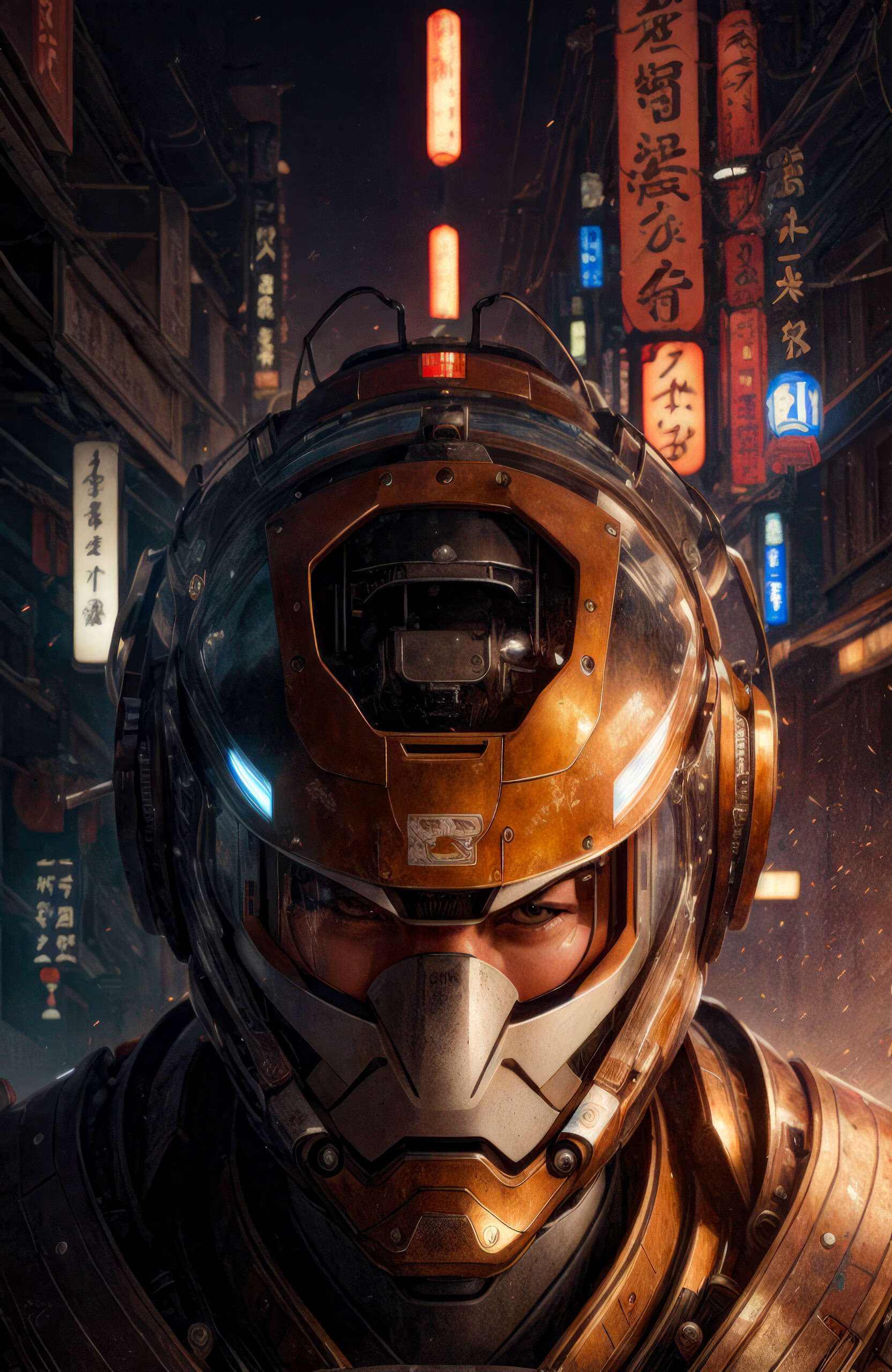 ArtStation - Ethereal Samurai: The Cybernetic Ronin Unveiled