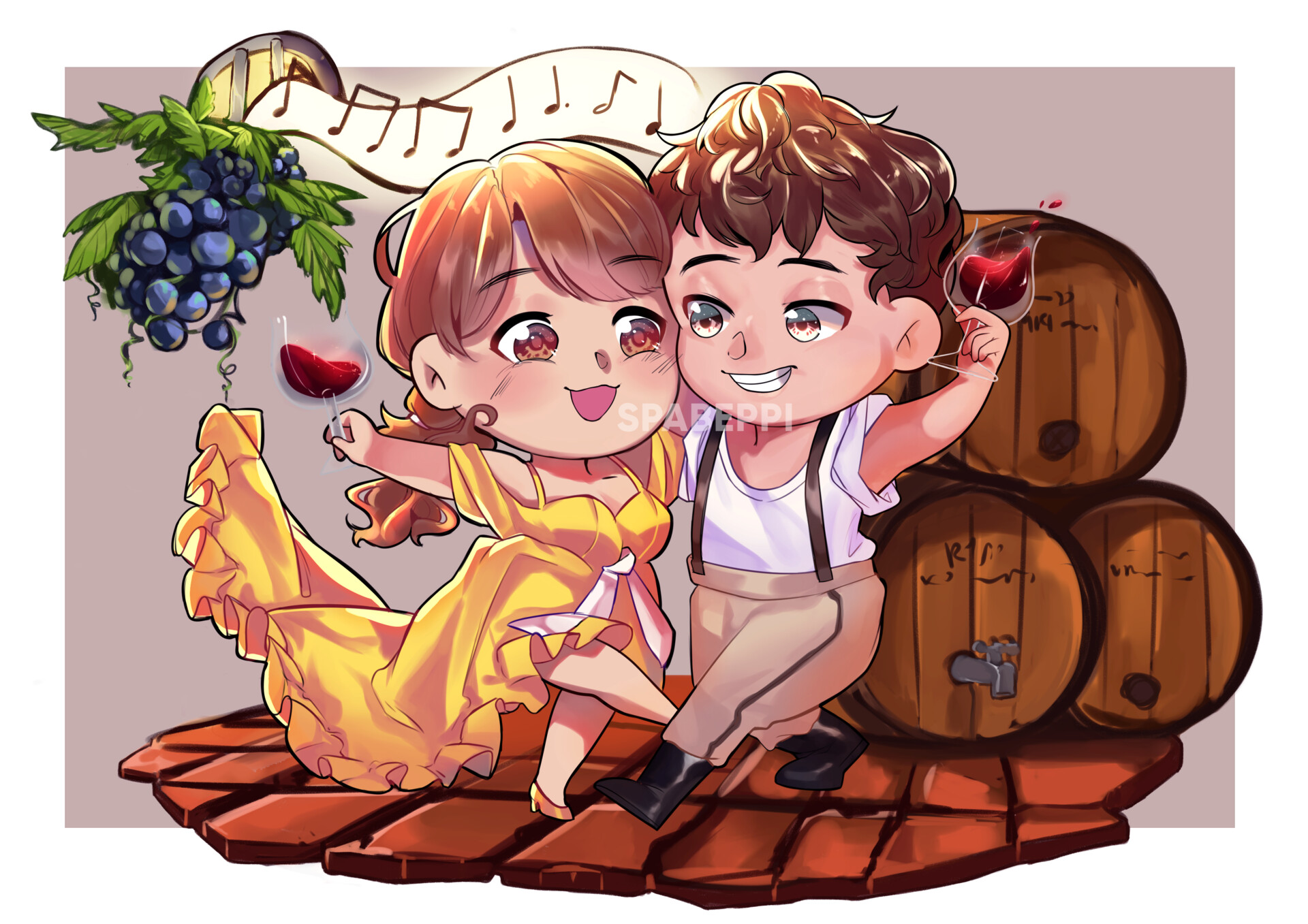 ArtStation - Misc. Chibi Couple