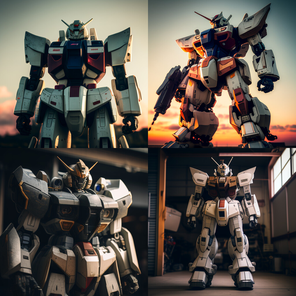 ArtStation - GUNDAM - MIDJOURNEY AI