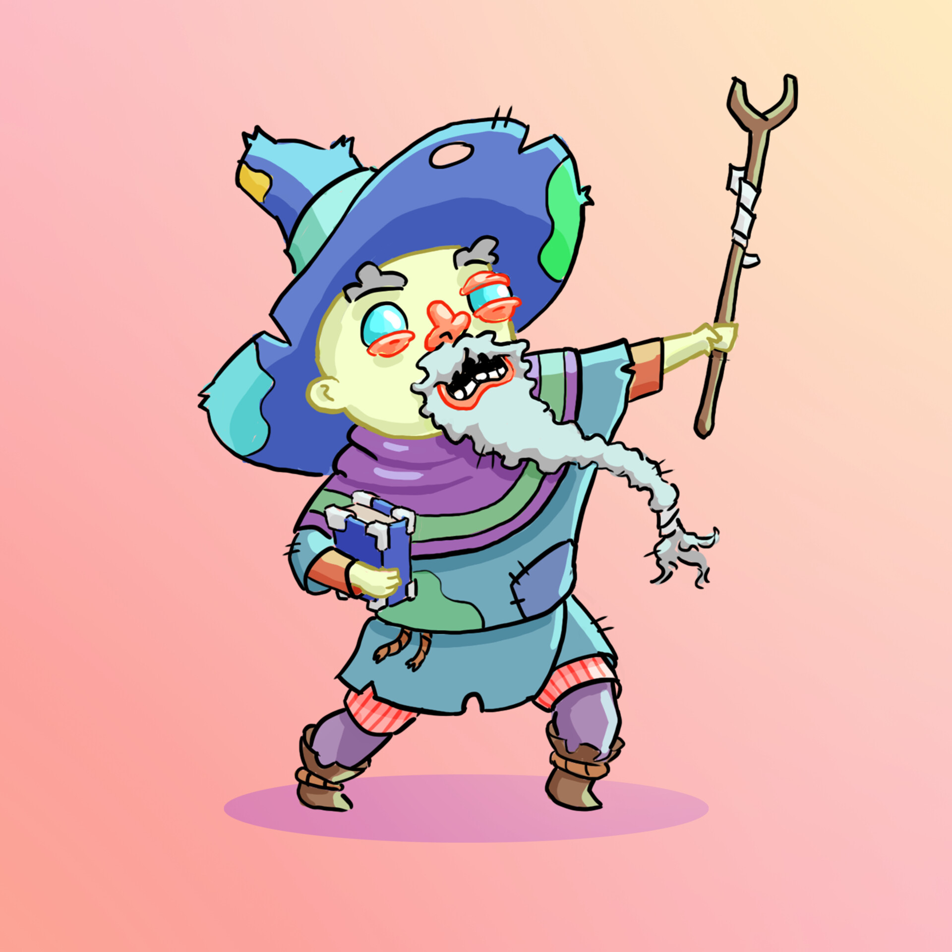 ArtStation - NEM - Blue Wizard