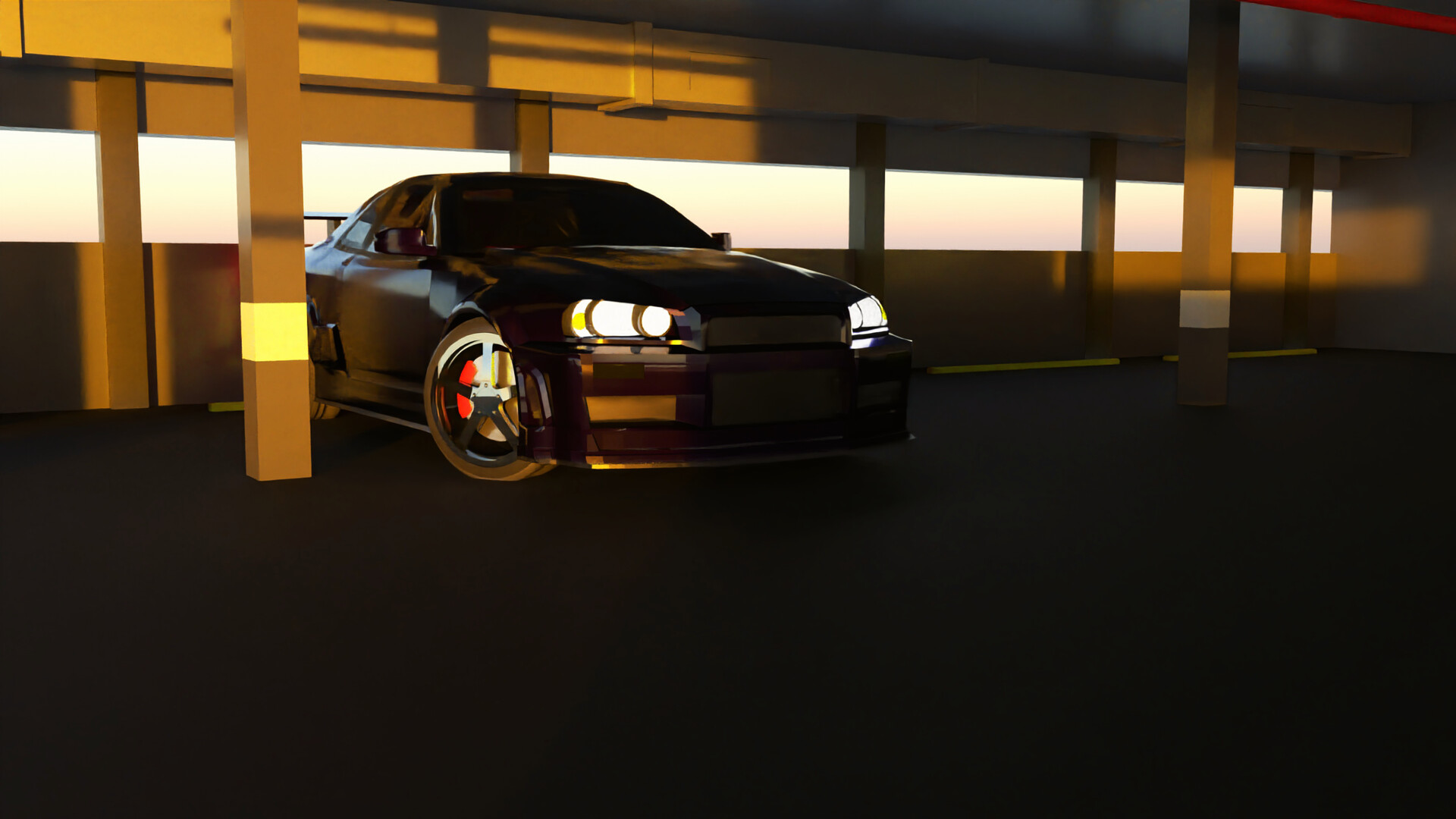 ArtStation - *Midnight Purple* Nissan Skyline R34 Test Render