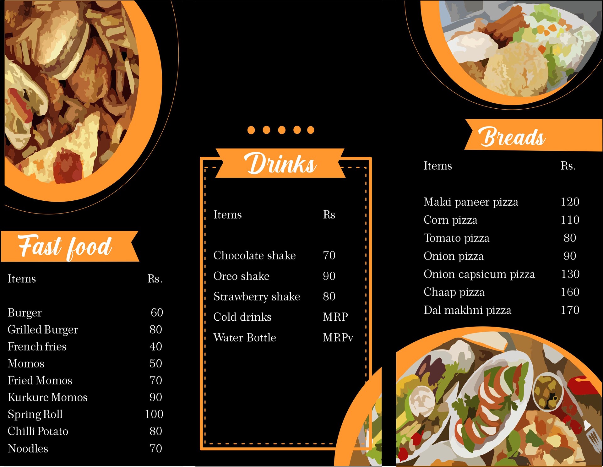 ArtStation - MENU CARD