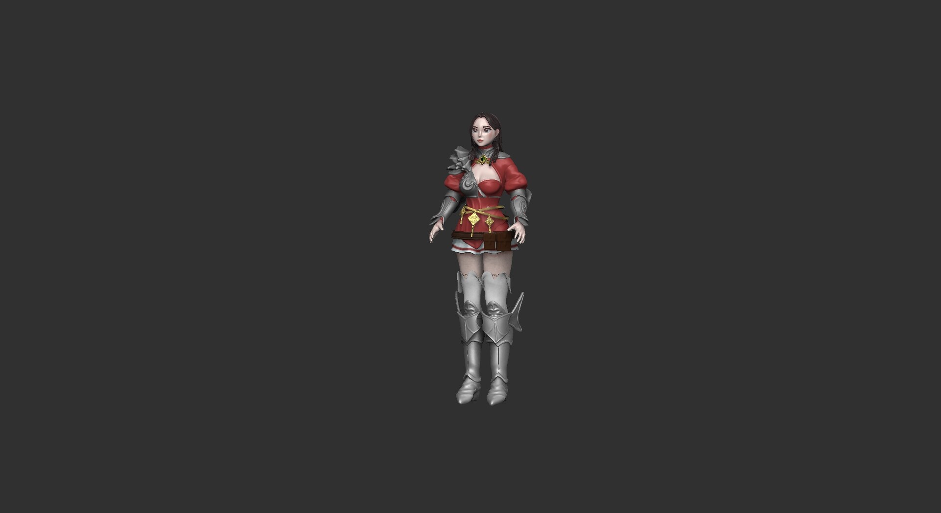 ArtStation - Female Warrior 3D Character Modeling
