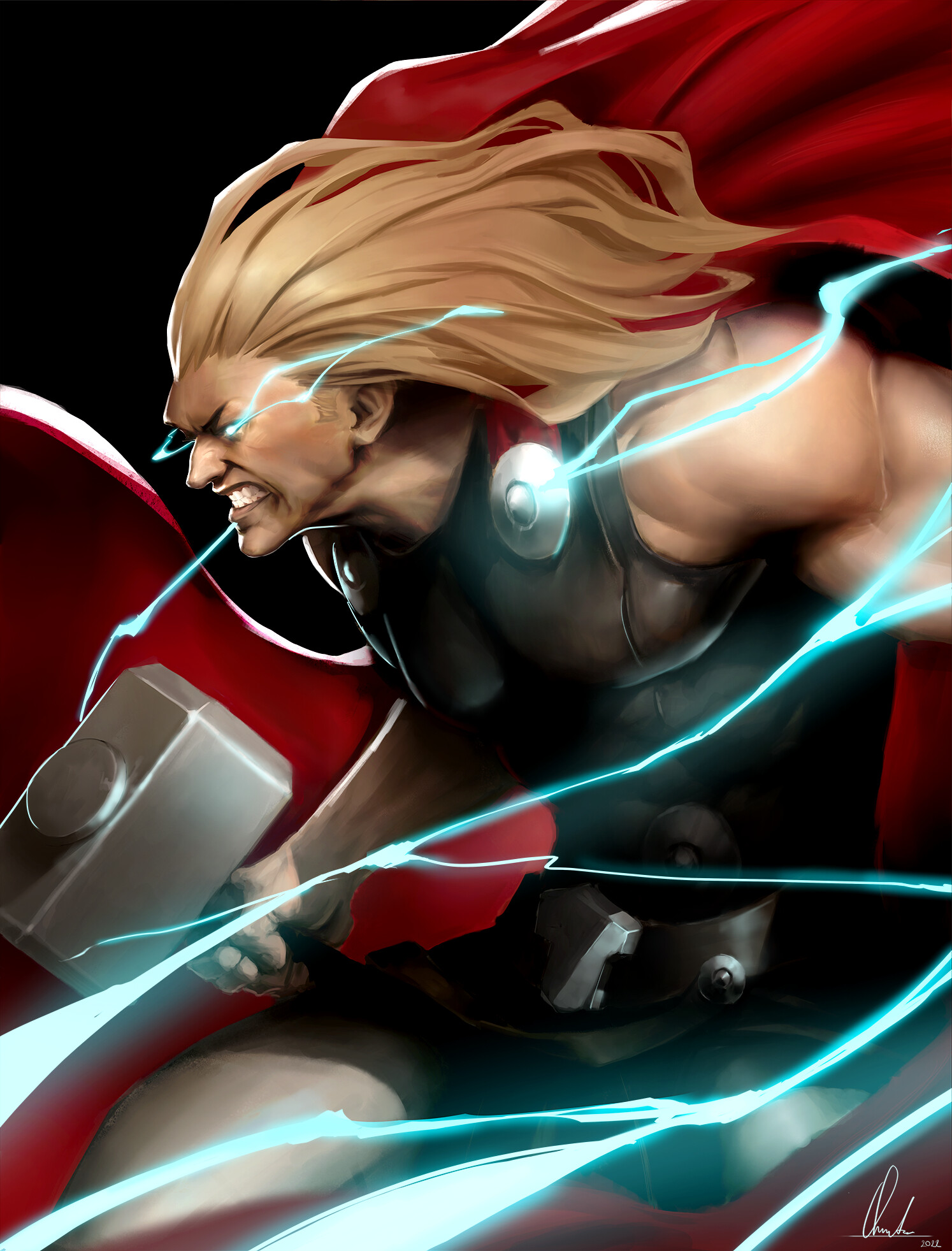 ArtStation - Thor fan art