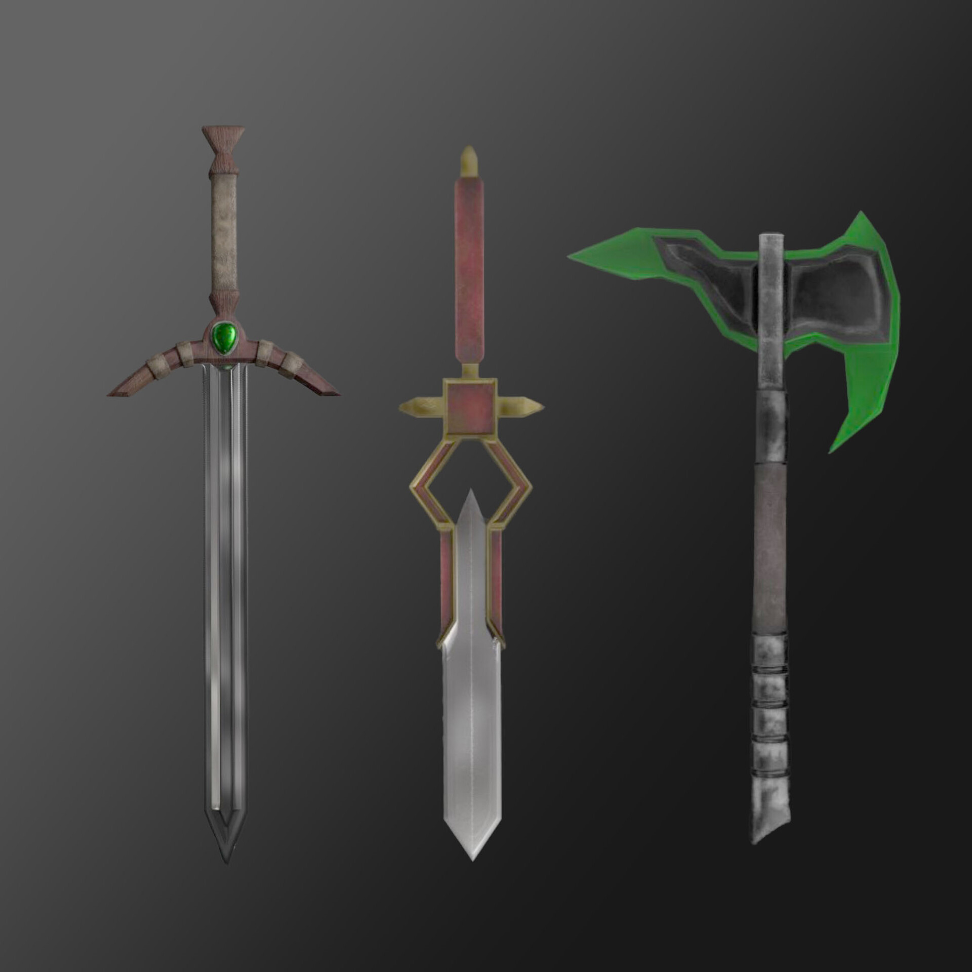 ArtStation - 3D Melee Weapons