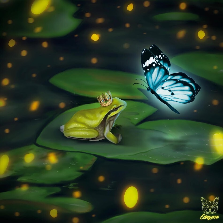 ArtStation - The Frog King and the Butterfly