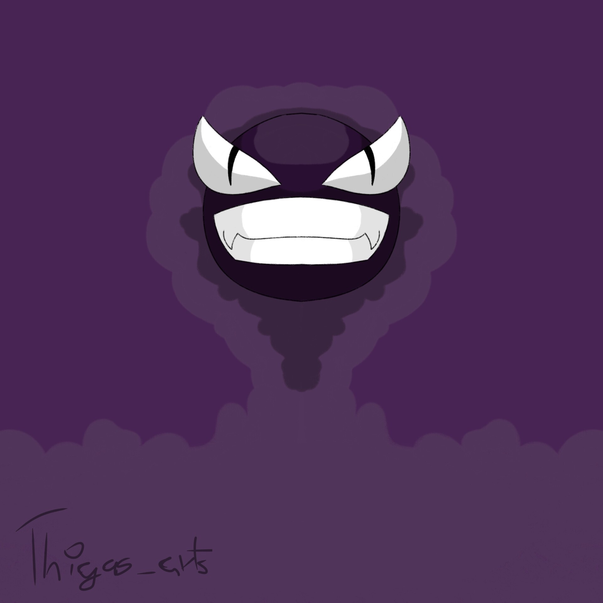 ArtStation - Gastly, Pokemon Fanart