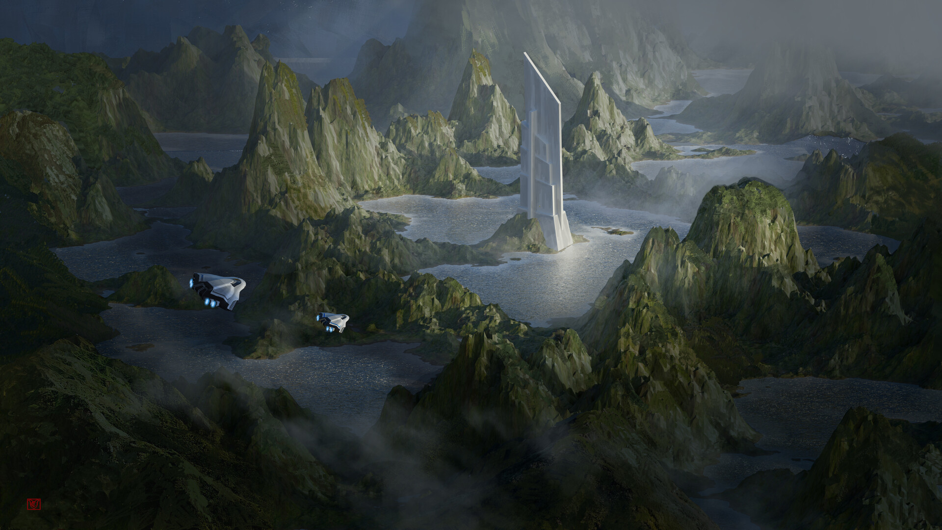 ArtStation - Space Force planetary exploration. The Artefact.